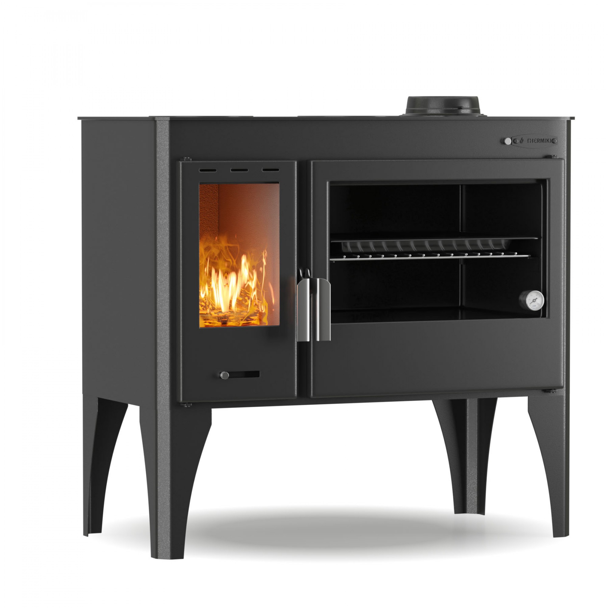 Wood cooker stove Velmora Fire ATS ΜΑSΙΝΑ PLUS 500, 11.2kW – Best Price ...
