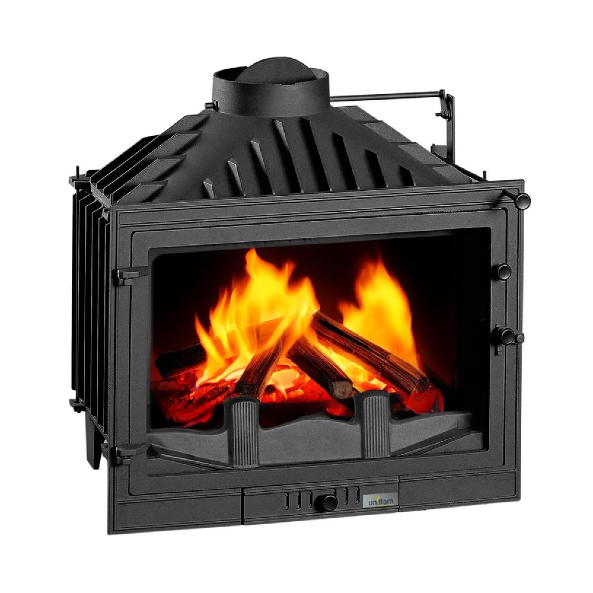 Wood Burning Fireplace UNIFLAM 700 STANDARD ECO with damper, 10kW ...