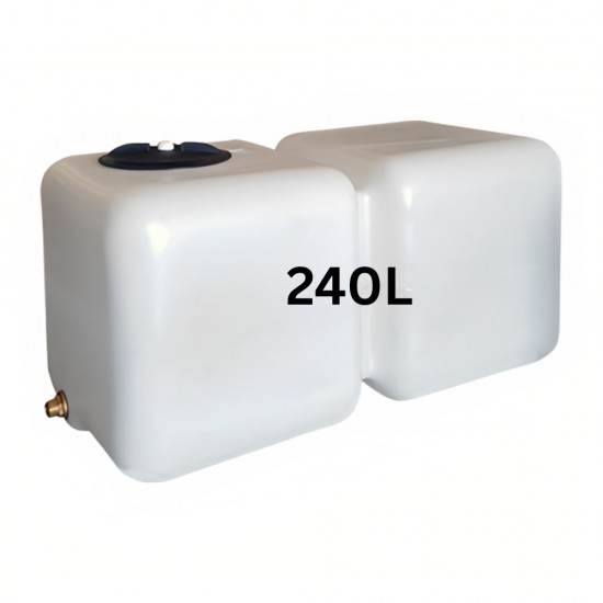 Drinking water storage tank HydroMoby AQUA S12, horizontal 240 L (white ...