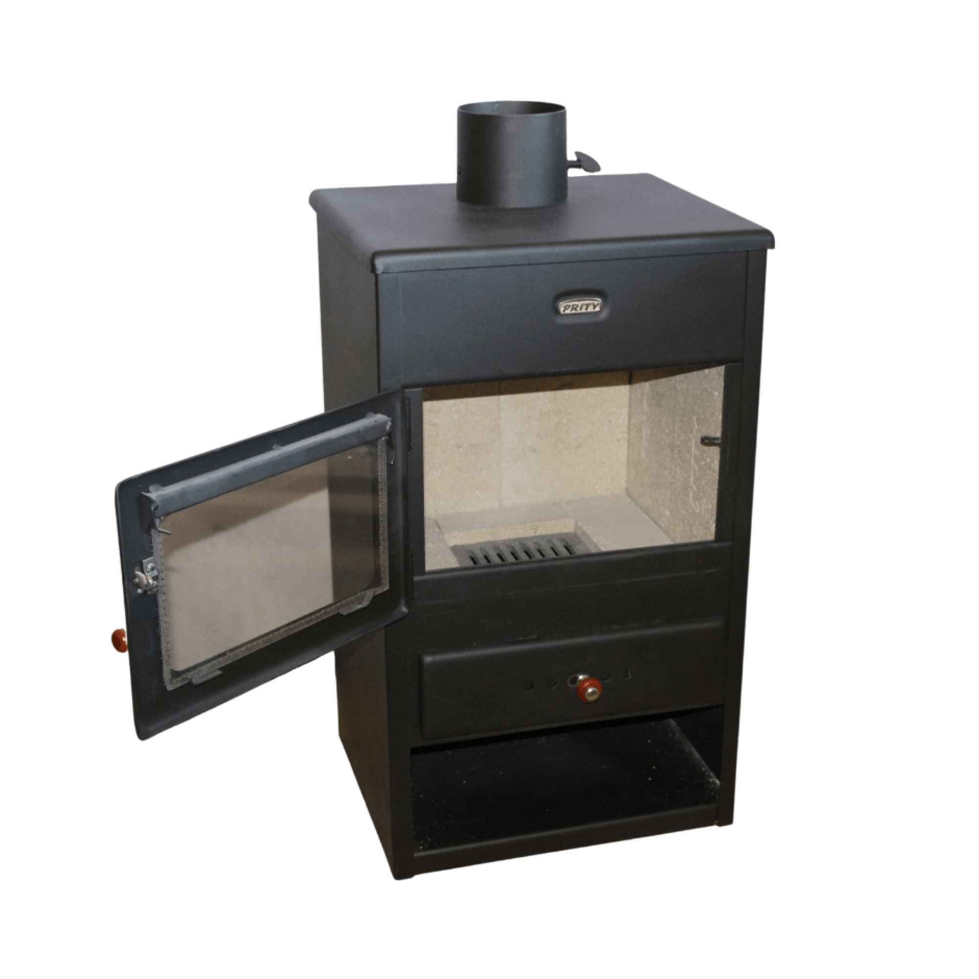 Wood burning stove Prity K1, 9,5kW, Log | Balkanenergy.net