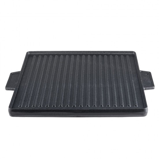 Double-sided cast iron grill plate, 38x38 cm – Best Price & Free ...