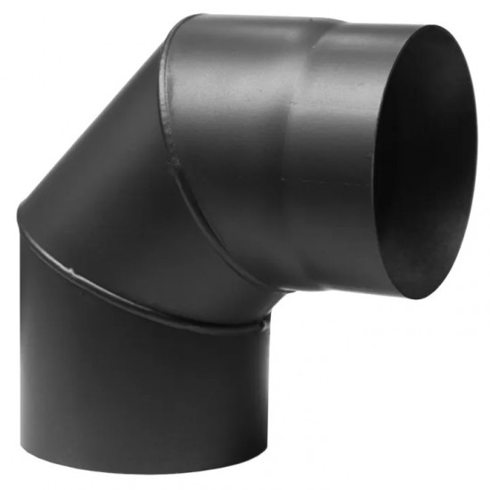 Flue pipe elbow 90° PARKANEX, Steel, Black, Ø130, Thickness 2 mm – Best ...