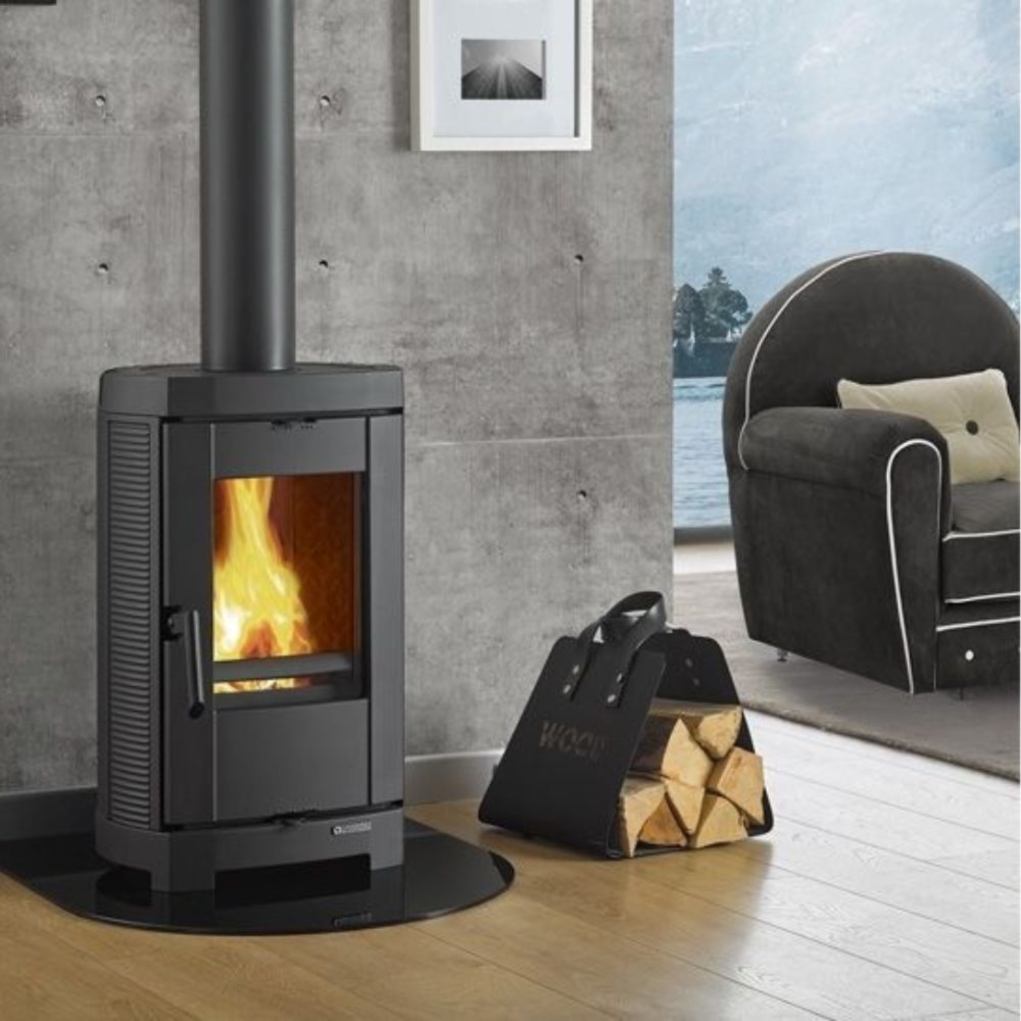 Italian cast iron wood burning stove La Nordica Brigitta, 4.7kW – Best ...