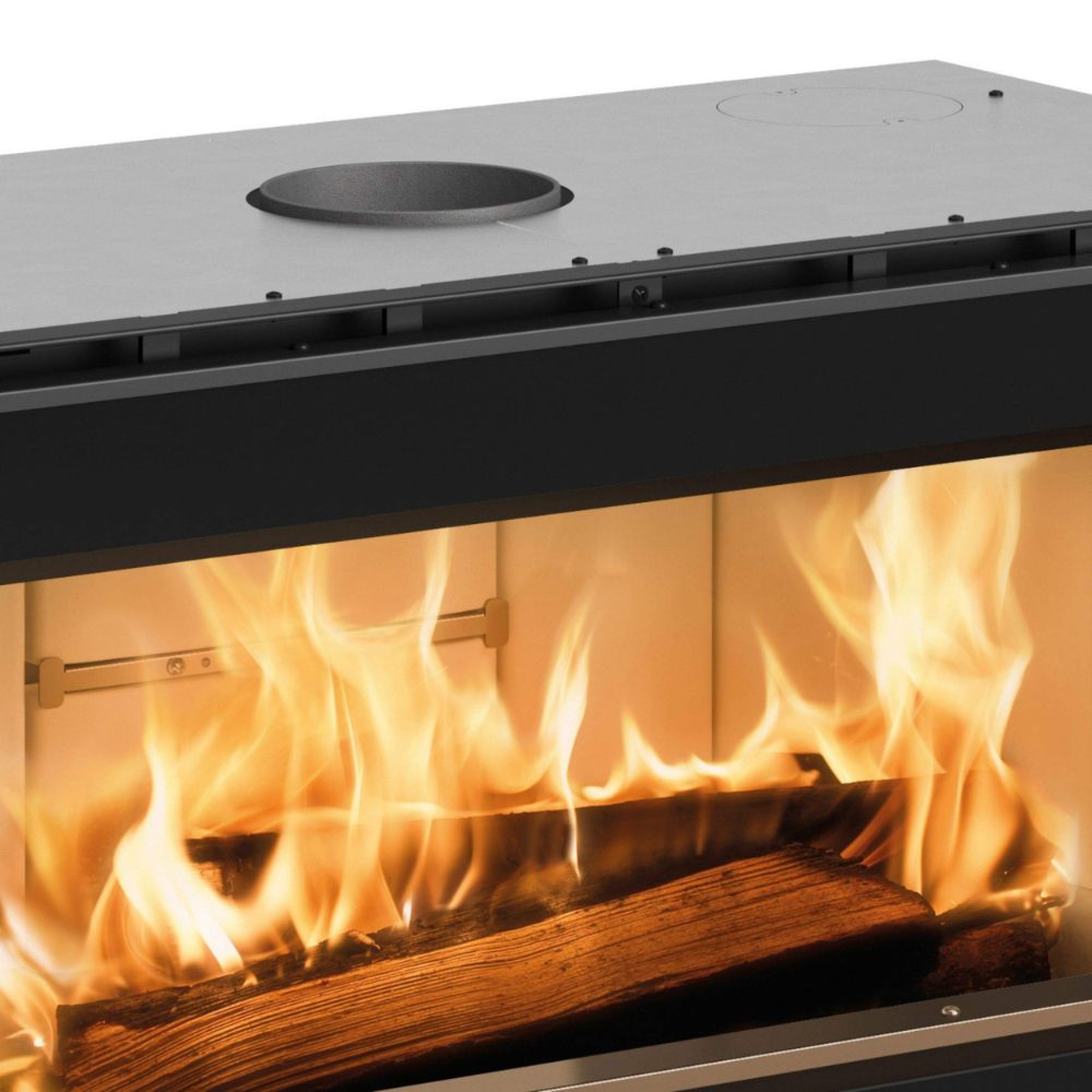 ᐉ Italian cast iron wood burning fireplace La Nordica Inserto 100 Wide, 8.1kW – Top Prices ...