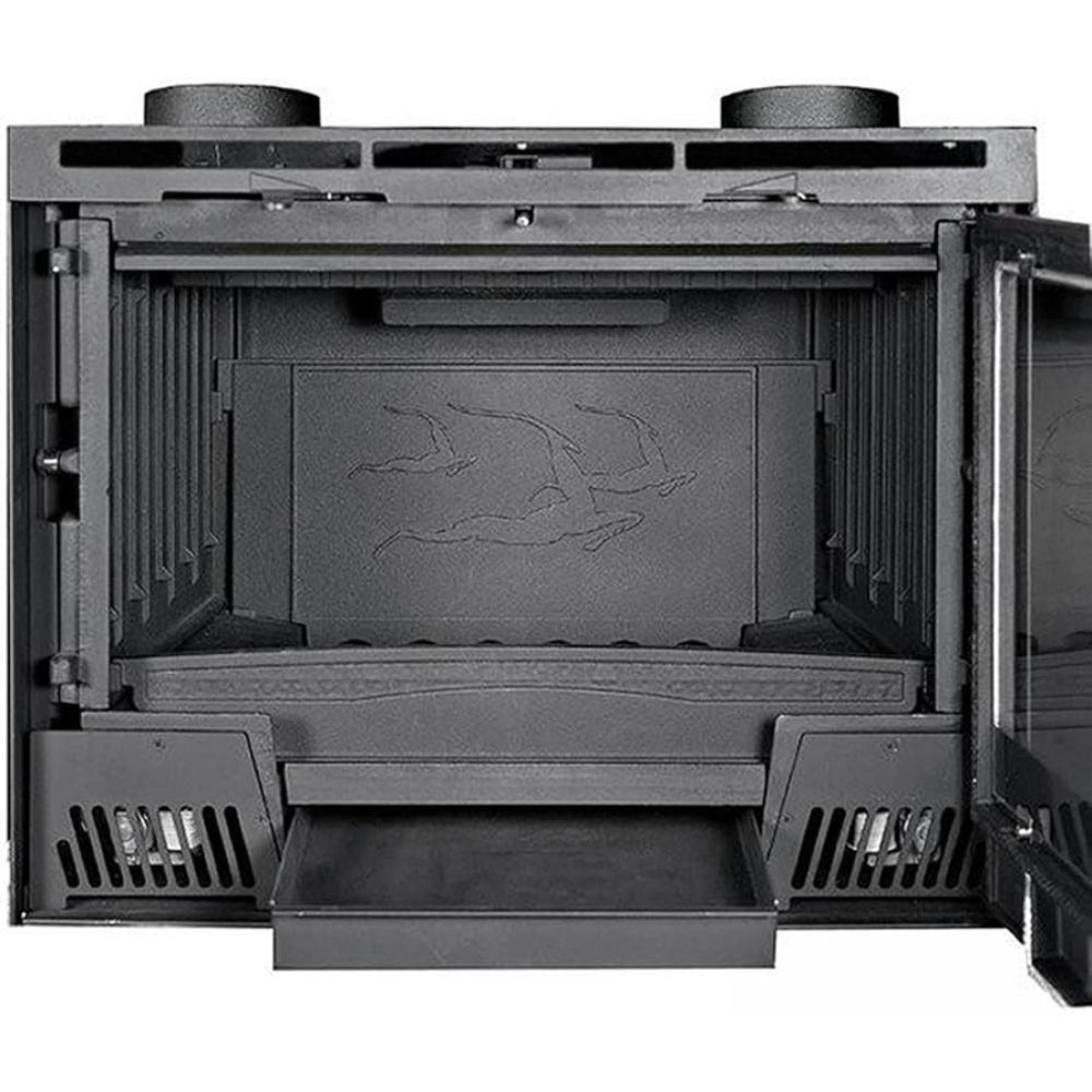 ᐉ Italian cast iron wood burning fireplace La Nordica Inserto 70 H49 4.0 ventilato, 7.8kW – Top ...