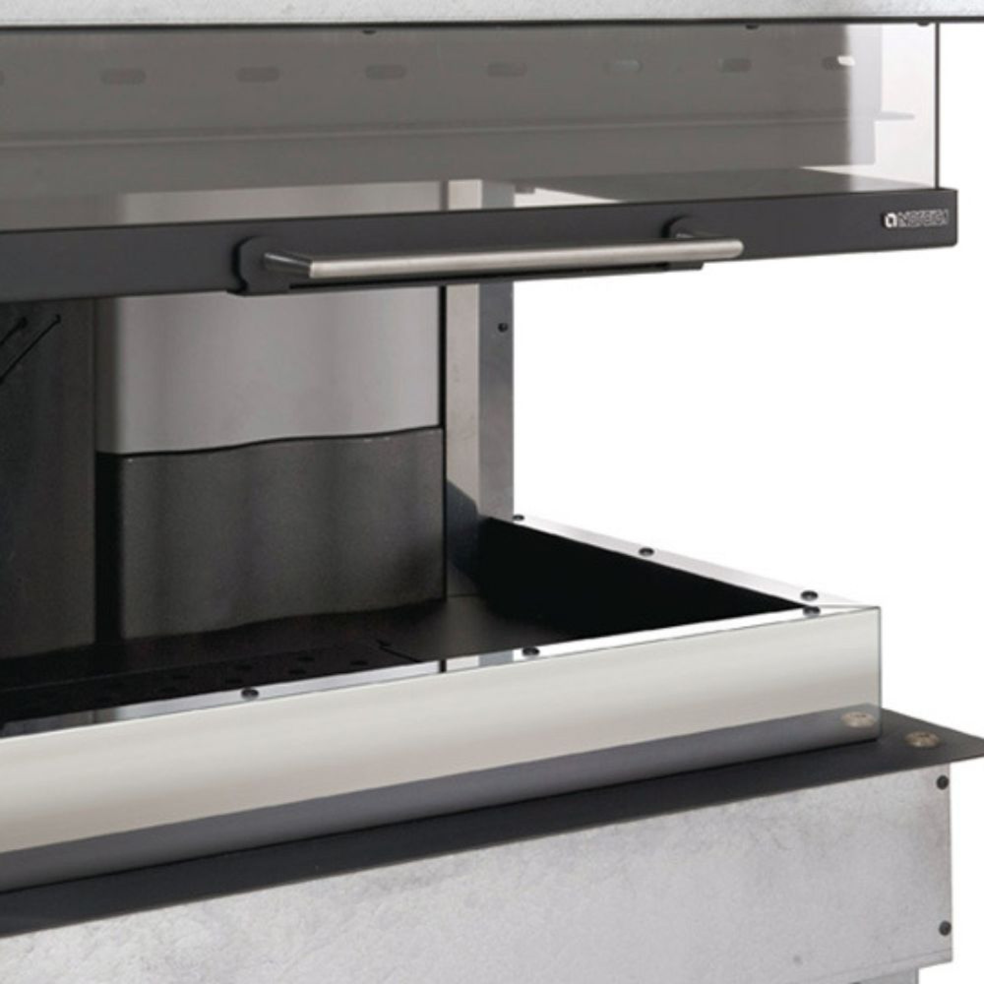 ᐉ Italian cast iron wood burning fireplace La Nordica Monoblocco 800 Angolo left, 10.0kW – Top ...