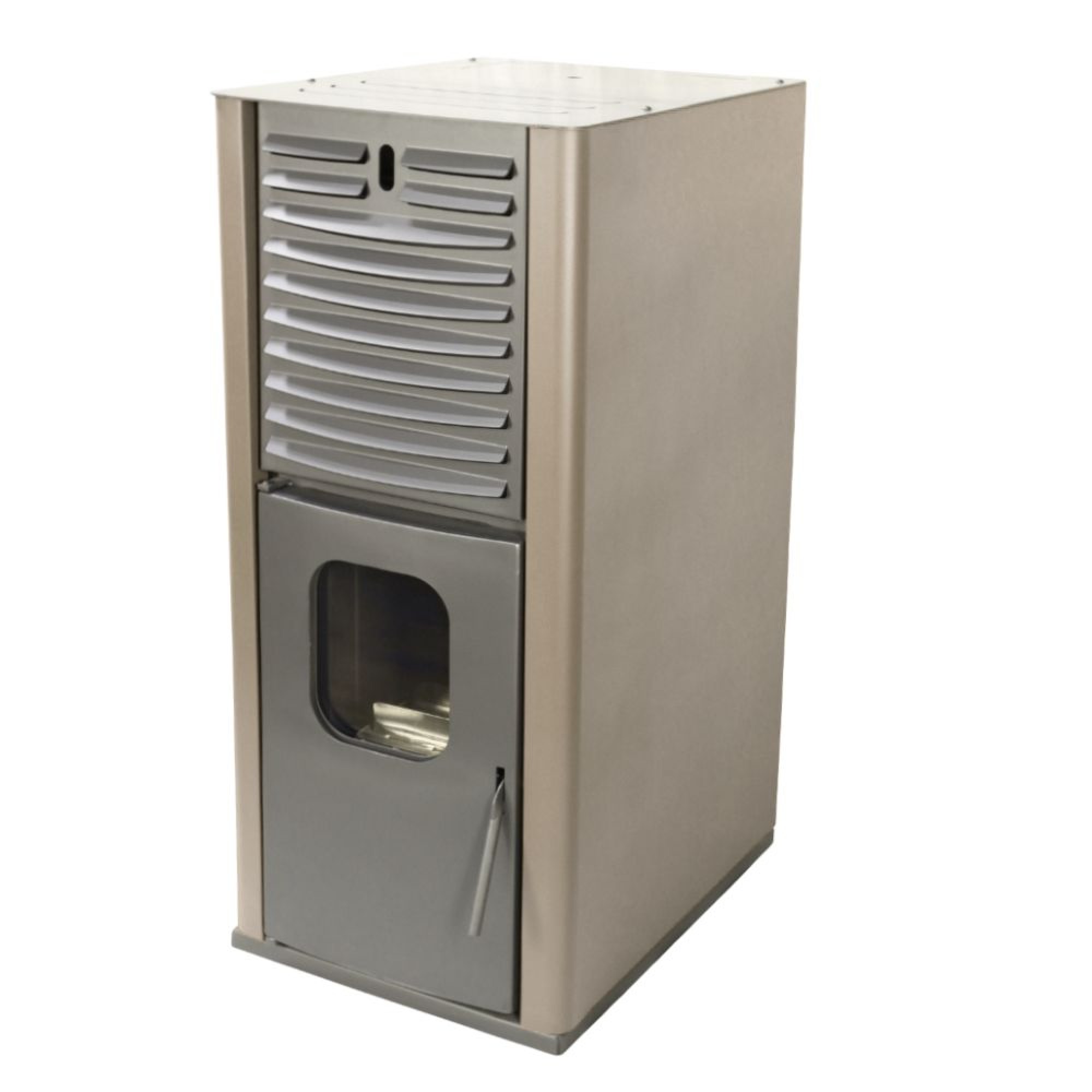 Pellet stove with back boiler Mytherm IOLI TSA 35 beige, with fan, 38kW ...