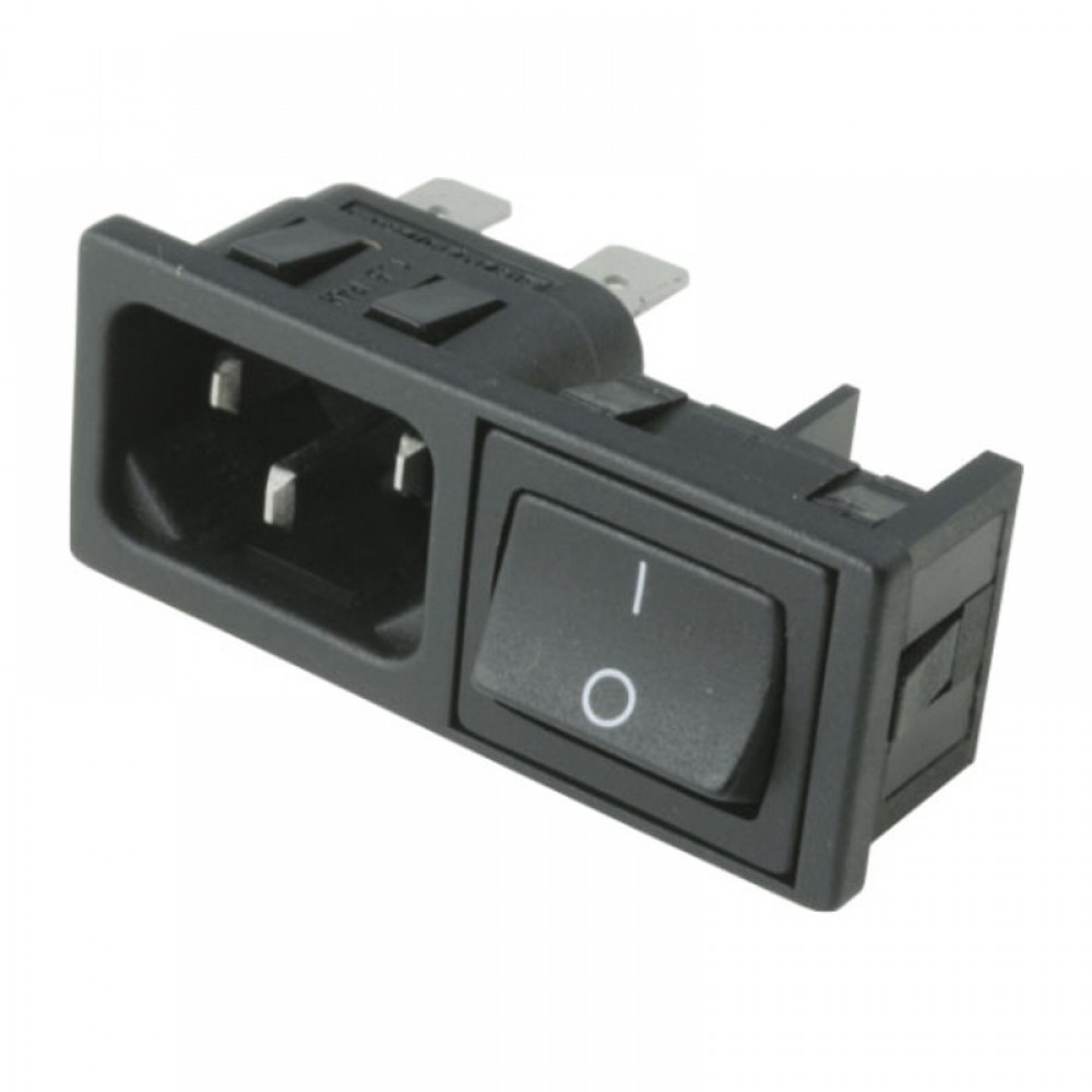 ᐉ Male power supply plug for pellet stove AC IEC C13 with ON-OFF switch ...
