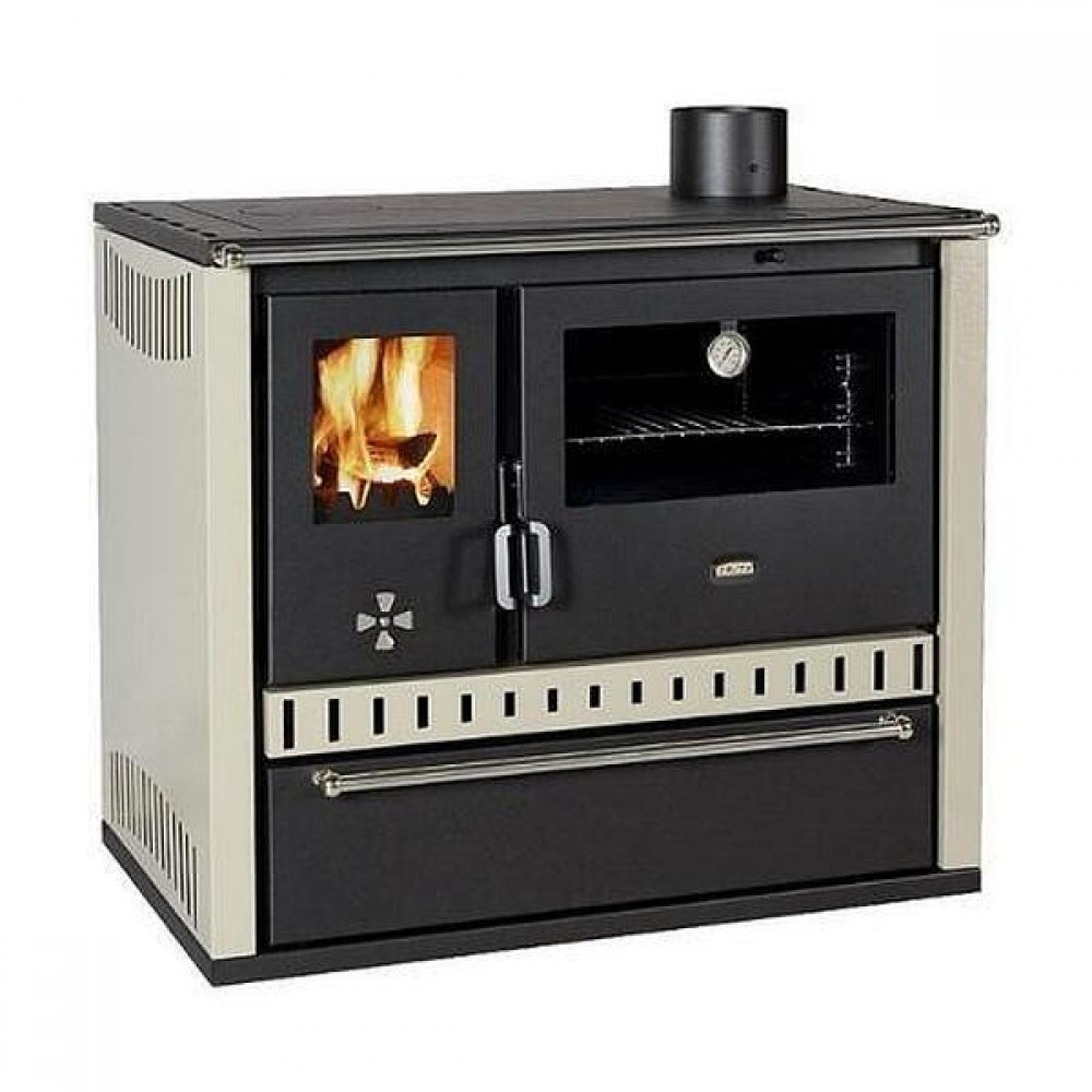 ᐉ Wood cooker stove Prity GT, with drawer, 15 kW – Top Prices | BalkanEnergy.NET