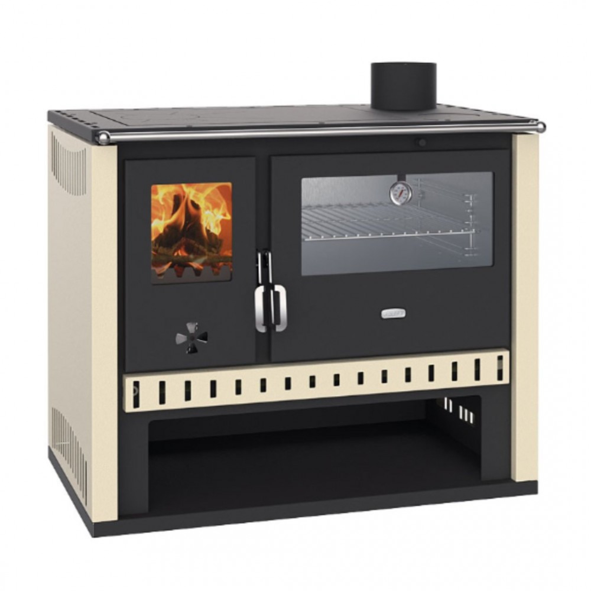 ᐉ Wood cooker stove Prity GT, with stainless steel oven, 15 kW – Top Prices | BalkanEnergy.NET