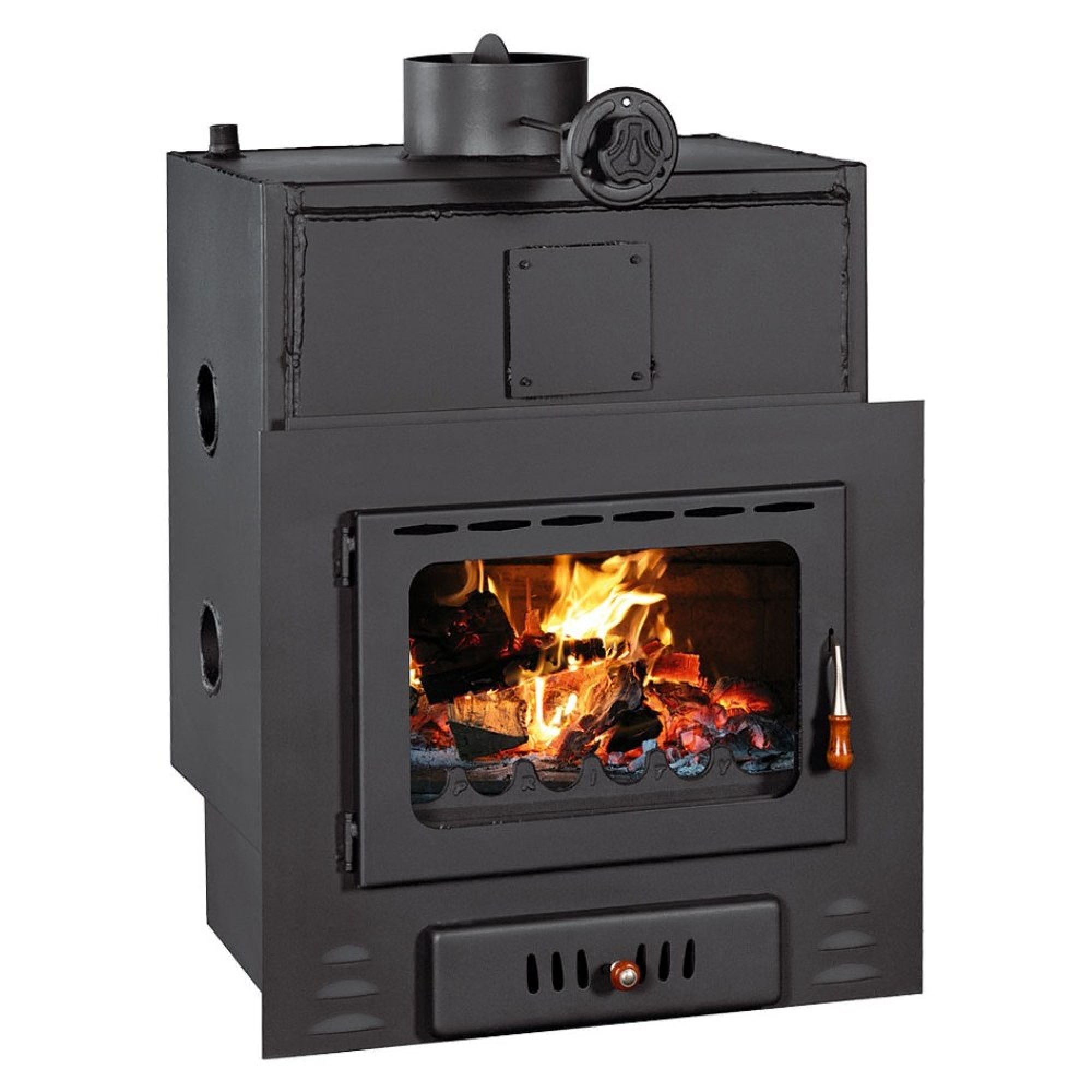 ᐉ Wood Burning Fireplace with Back Boiler Prity M W22, 22kw – Top Prices | BalkanEnergy.NET