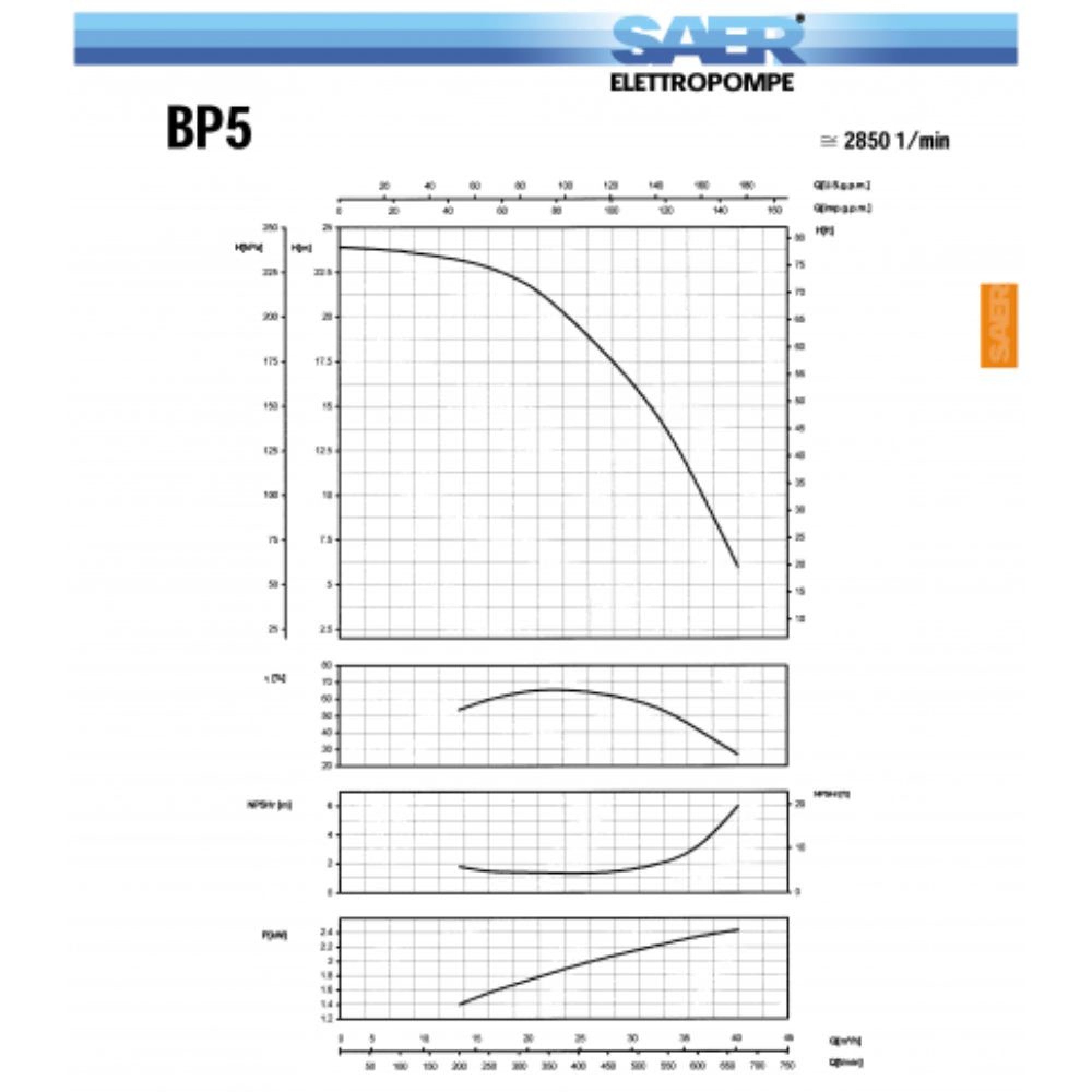 ᐉ Single-impeller centrifugal pump SAER - BP5 for gardens and more ...