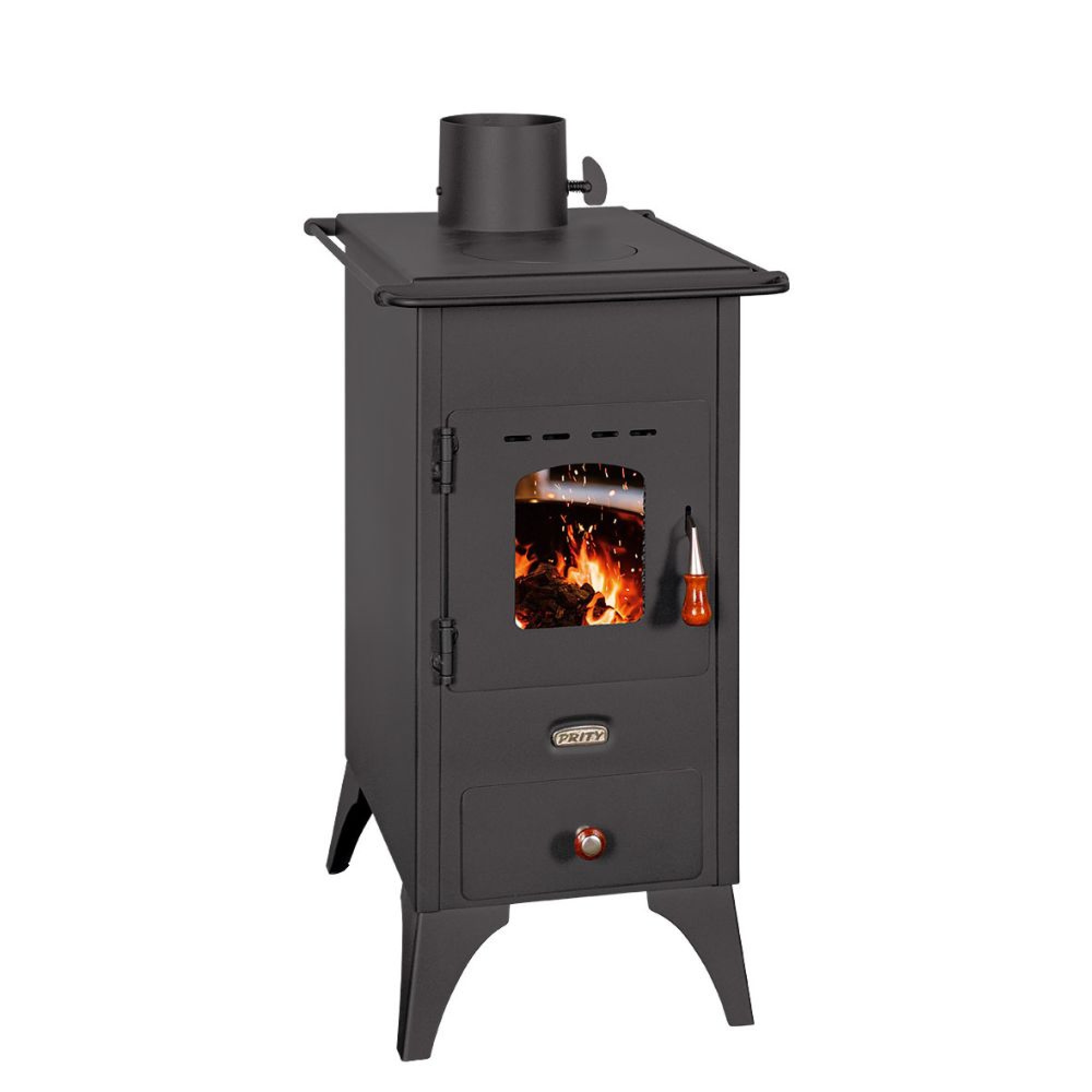 Wood burning stove Prity Mini 5.2kW, Log – Best Price & Free Delivery ...