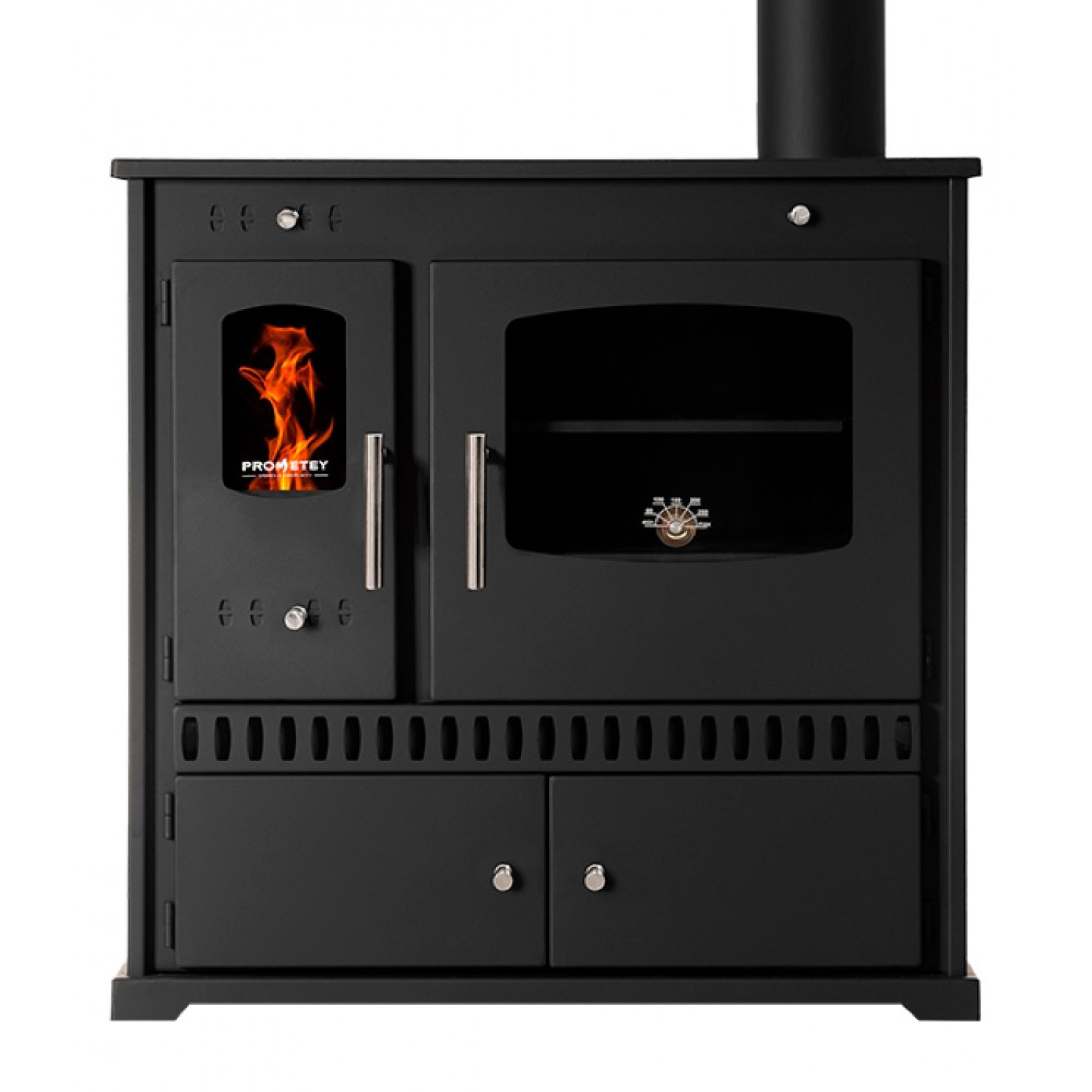 Wood cooker stove Prometey Perfect Eco, 7kW – Best Price & Free ...