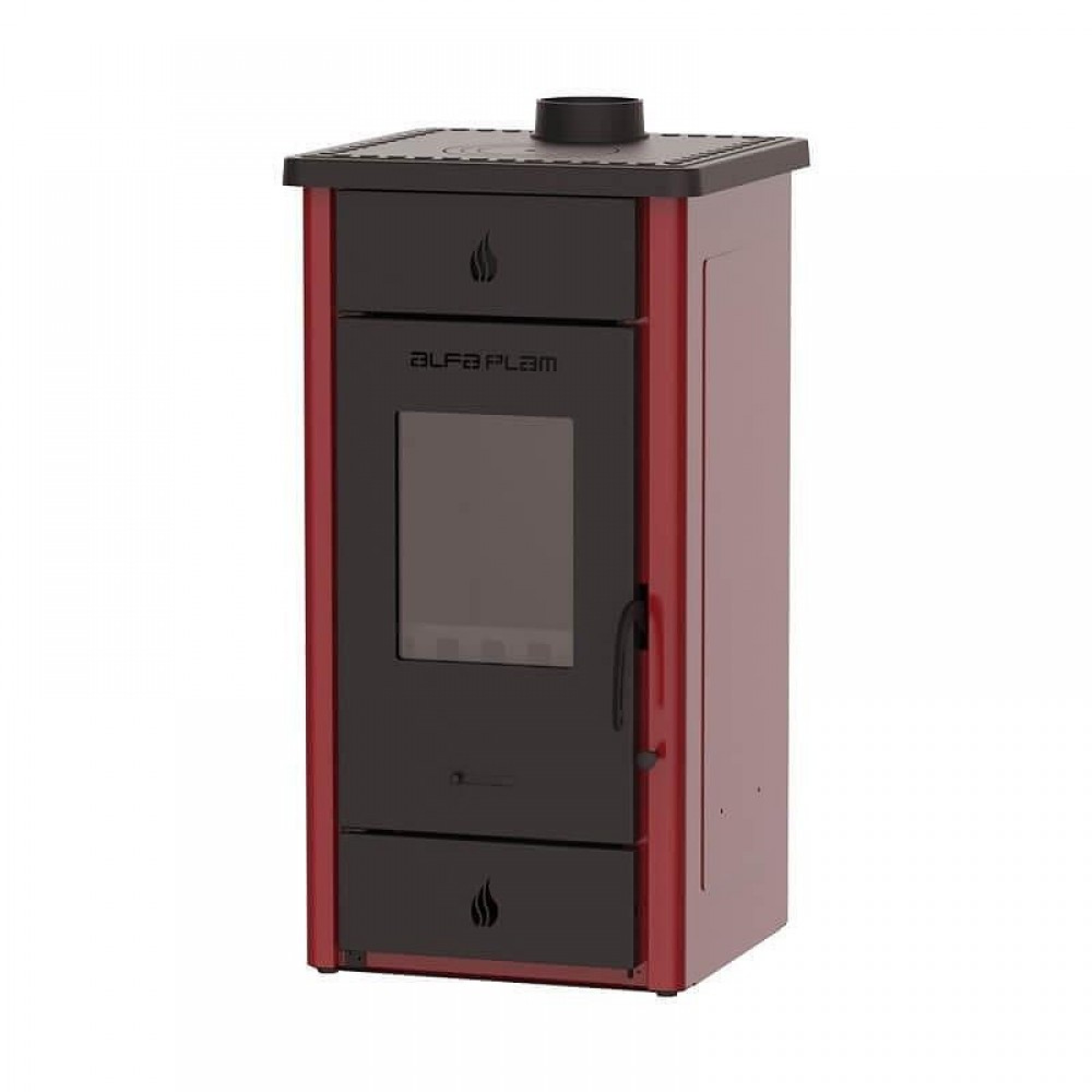 ᐉ Wood burning stove Alfa Plam Elita 3 Red 7kW, Log – Top Prices | BalkanEnergy.NET