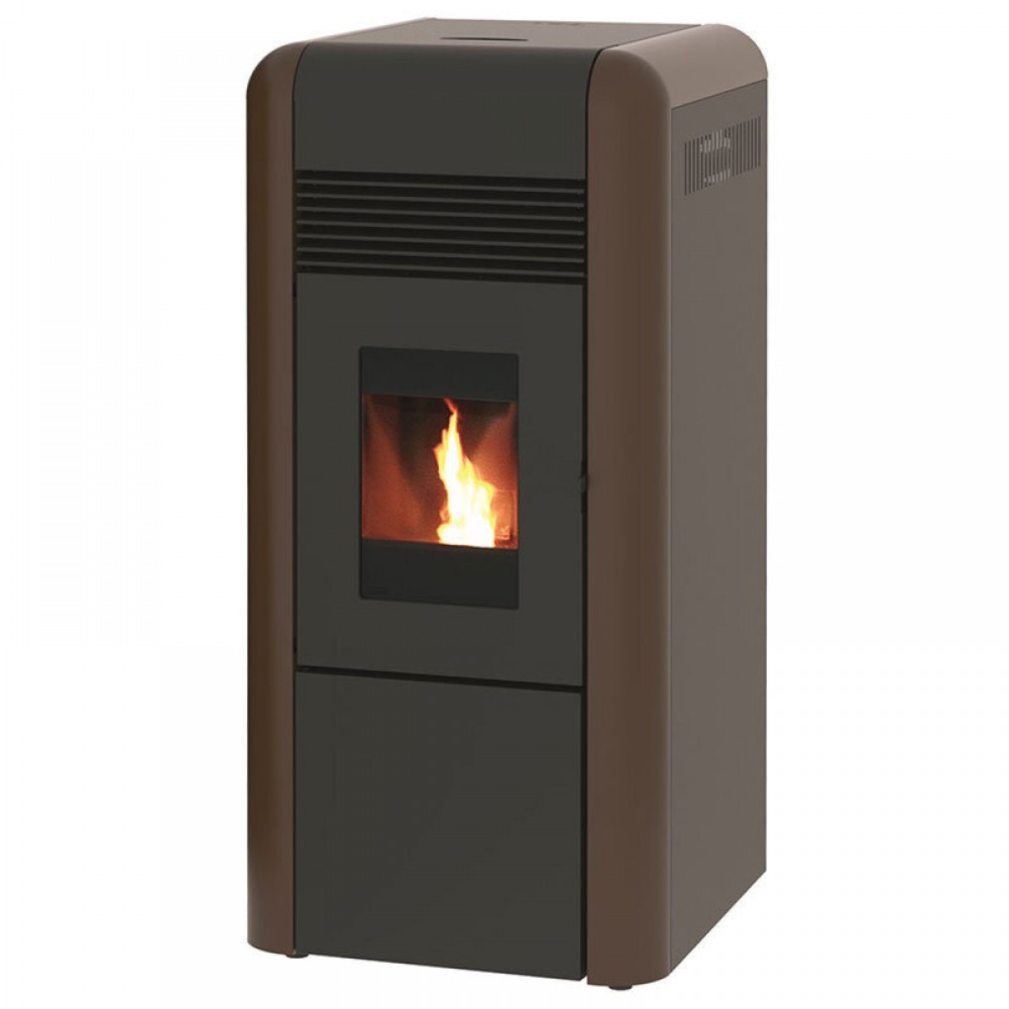 ᐉ Pellet stove with back boiler Alfa Plam Dino Brown, 17kW – Top Prices ...