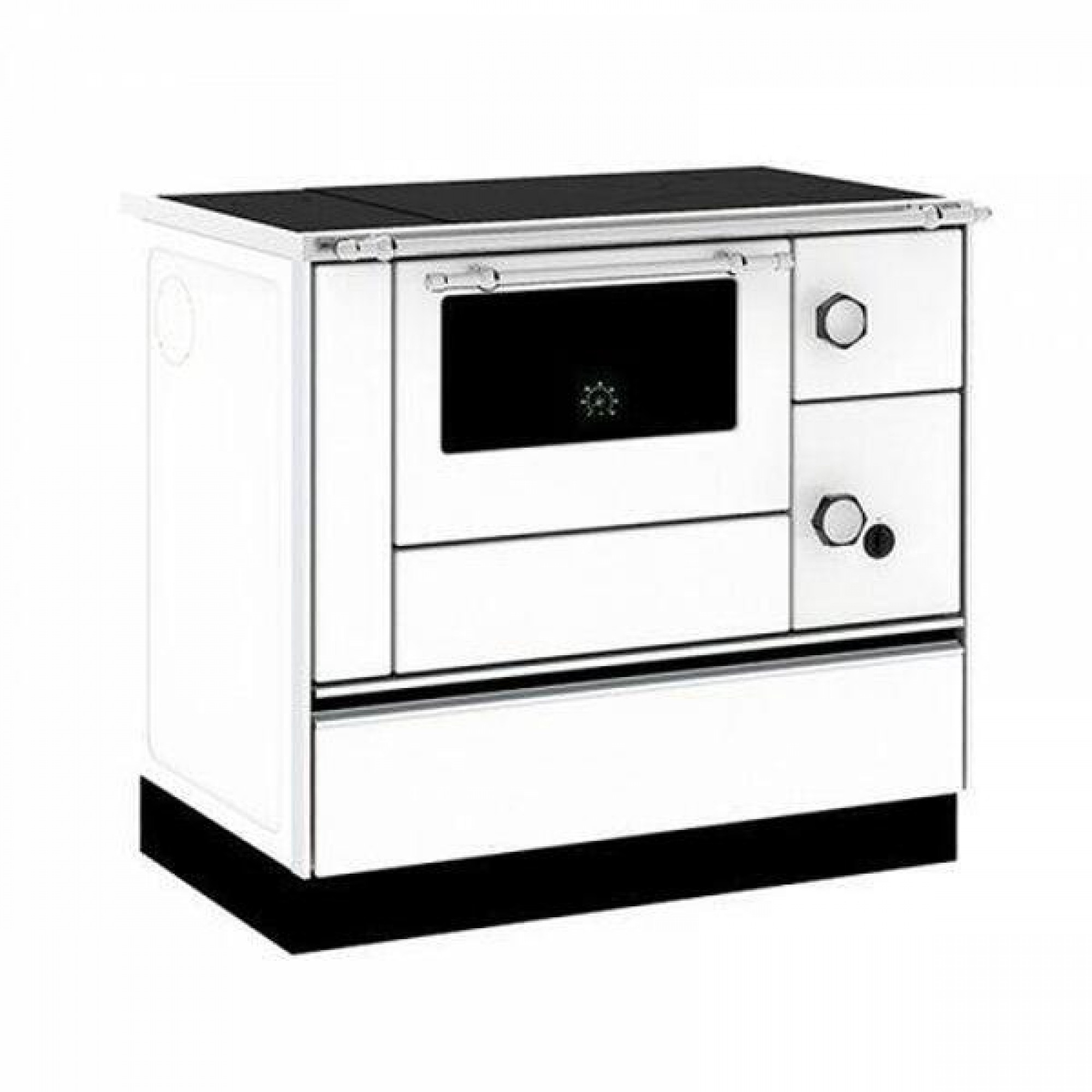 ᐉ Wood cooker stove Alfa Plam Alfa 90 H Favorit White, 6.4kW – Top Prices | BalkanEnergy.NET