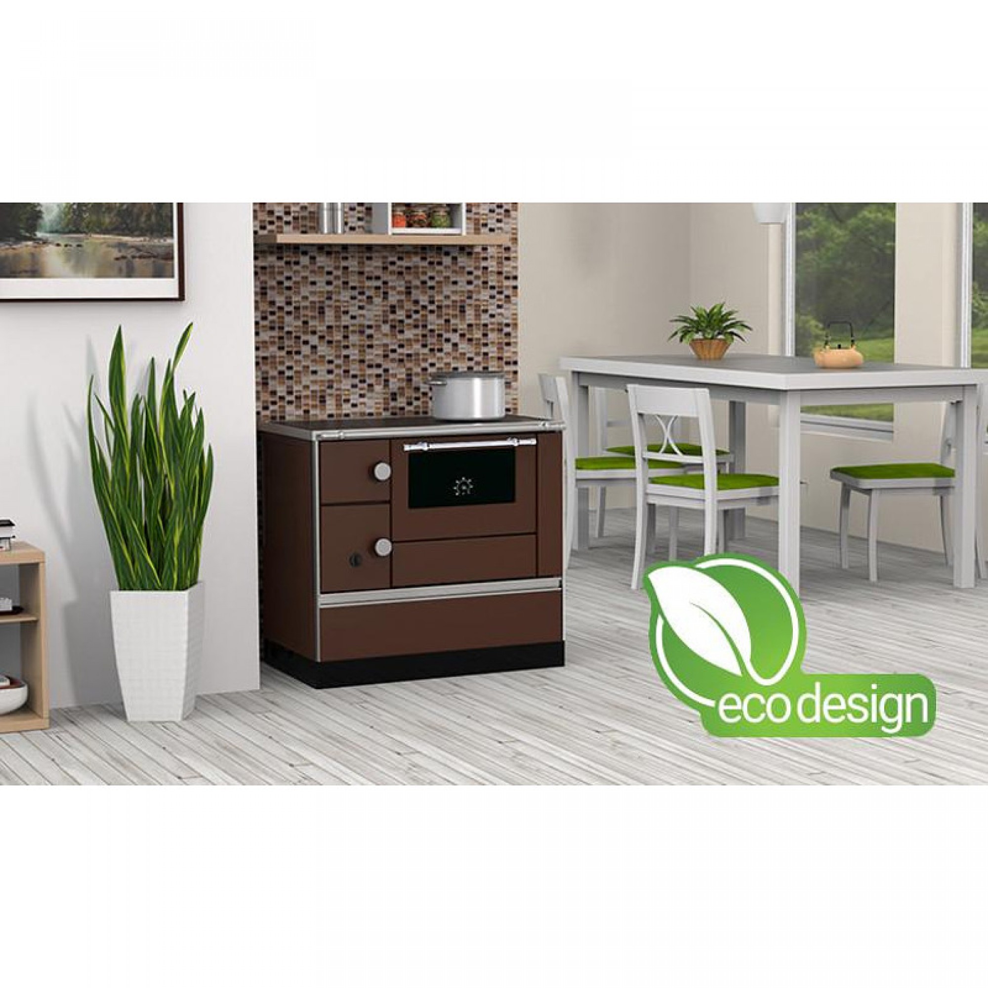 ᐉ Wood cooker stove Alfa Plam Alfa 90 H Favorit Brown Right, 6.4kW – Top Prices | BalkanEnergy.NET