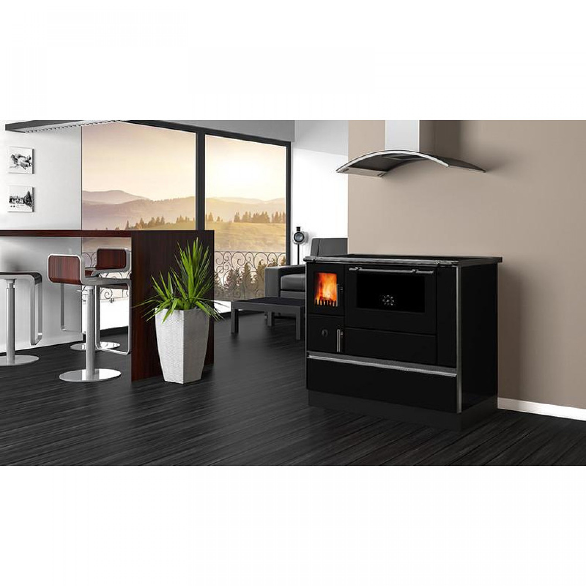 ᐉ Wood cooker stove Alfa Plam Dominant 90H, 6.5kW – Top Prices | BalkanEnergy.NET