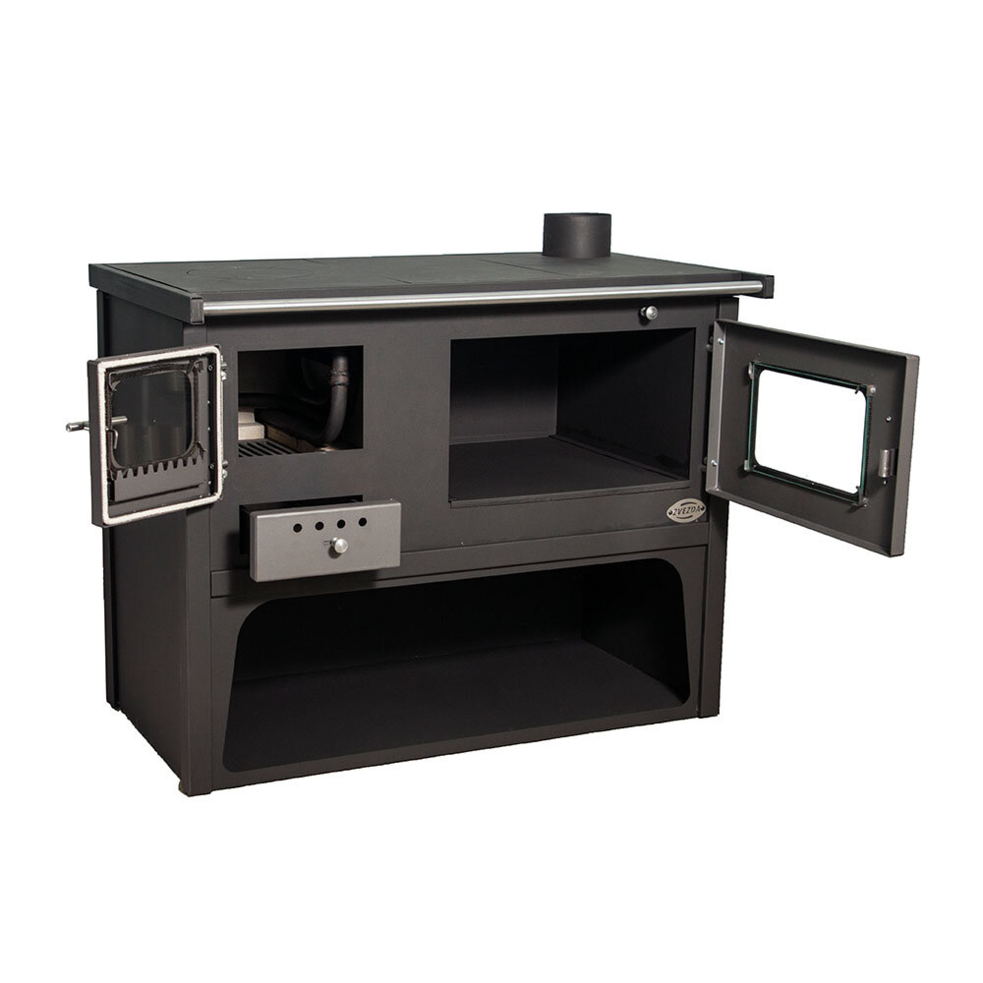 ᐉ Wood cooker stove Zvezda Classic GF Maxi Vr 10, 17kW – Top Prices | BalkanEnergy.NET