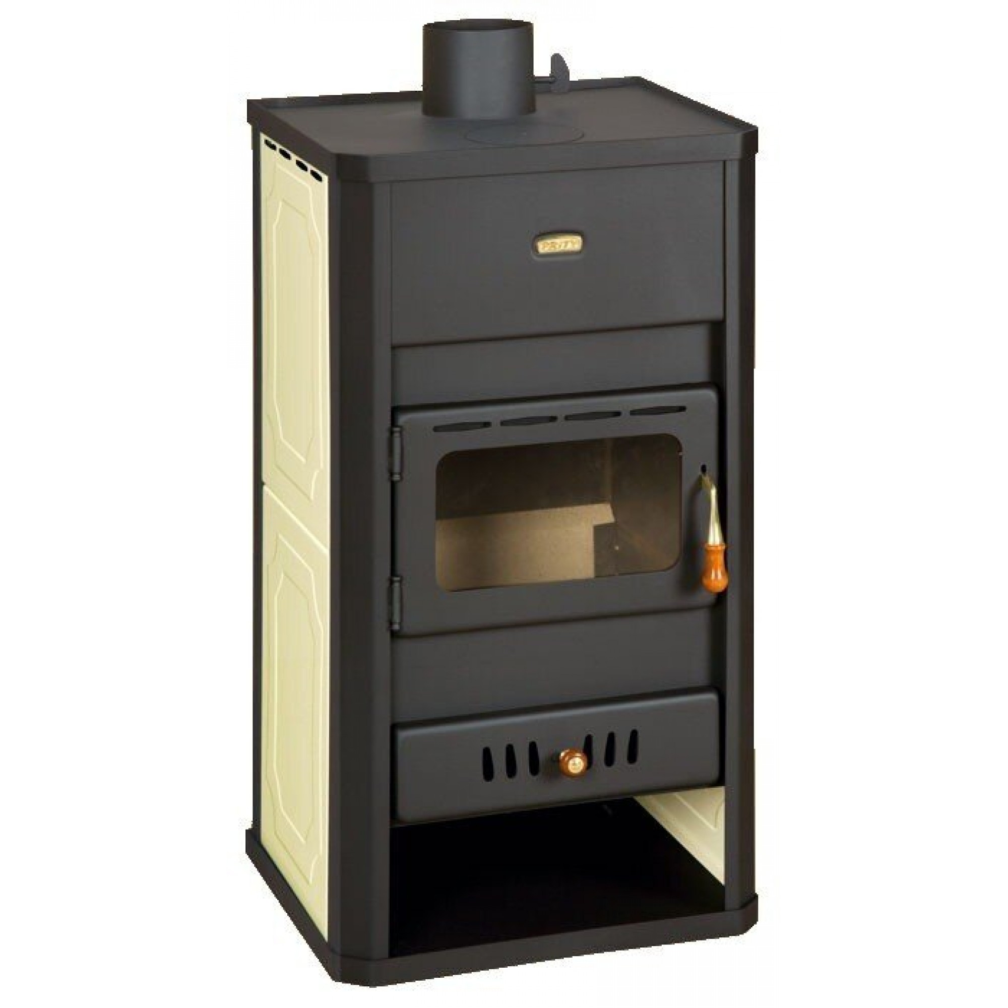 ᐉ Wood burning stove with back boiler Prity S3 W13, 9.9kW, Log – Top ...