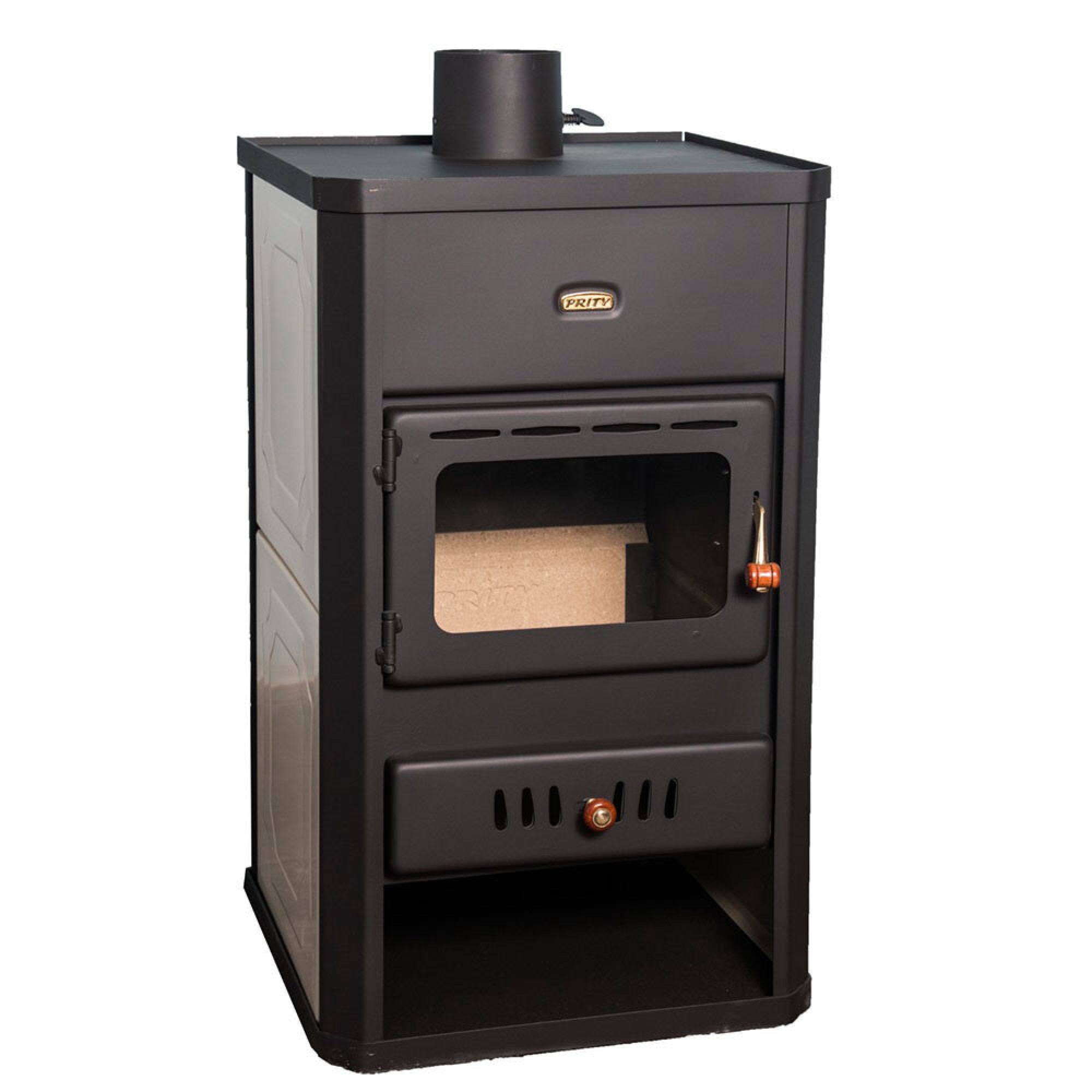 Wood burning stove with back boiler Prity S3 W17, 13.1kW – Best Price ...