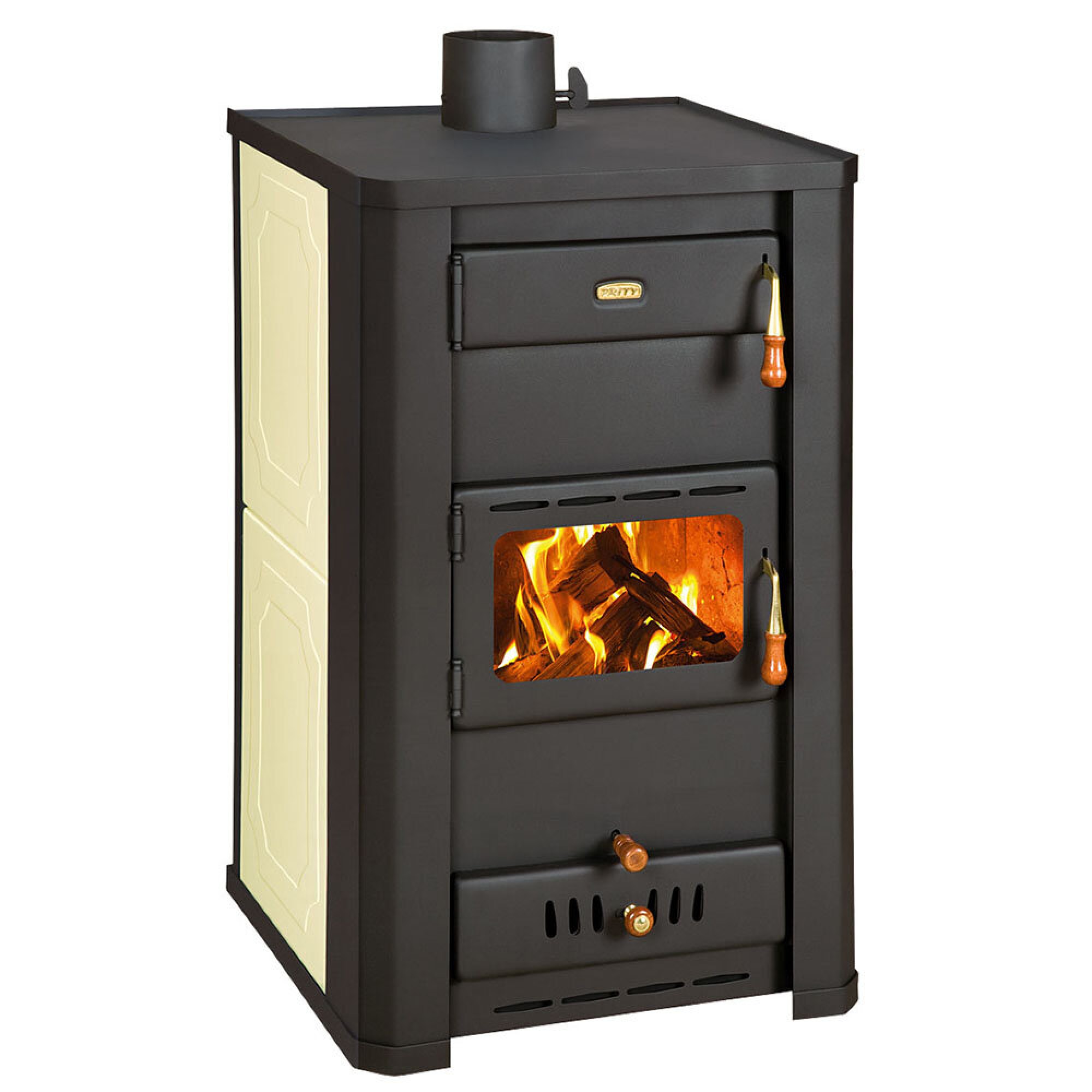 ᐉ Wood burning stove with back boiler Prity S3 W21, 16.4kW – Top Prices ...