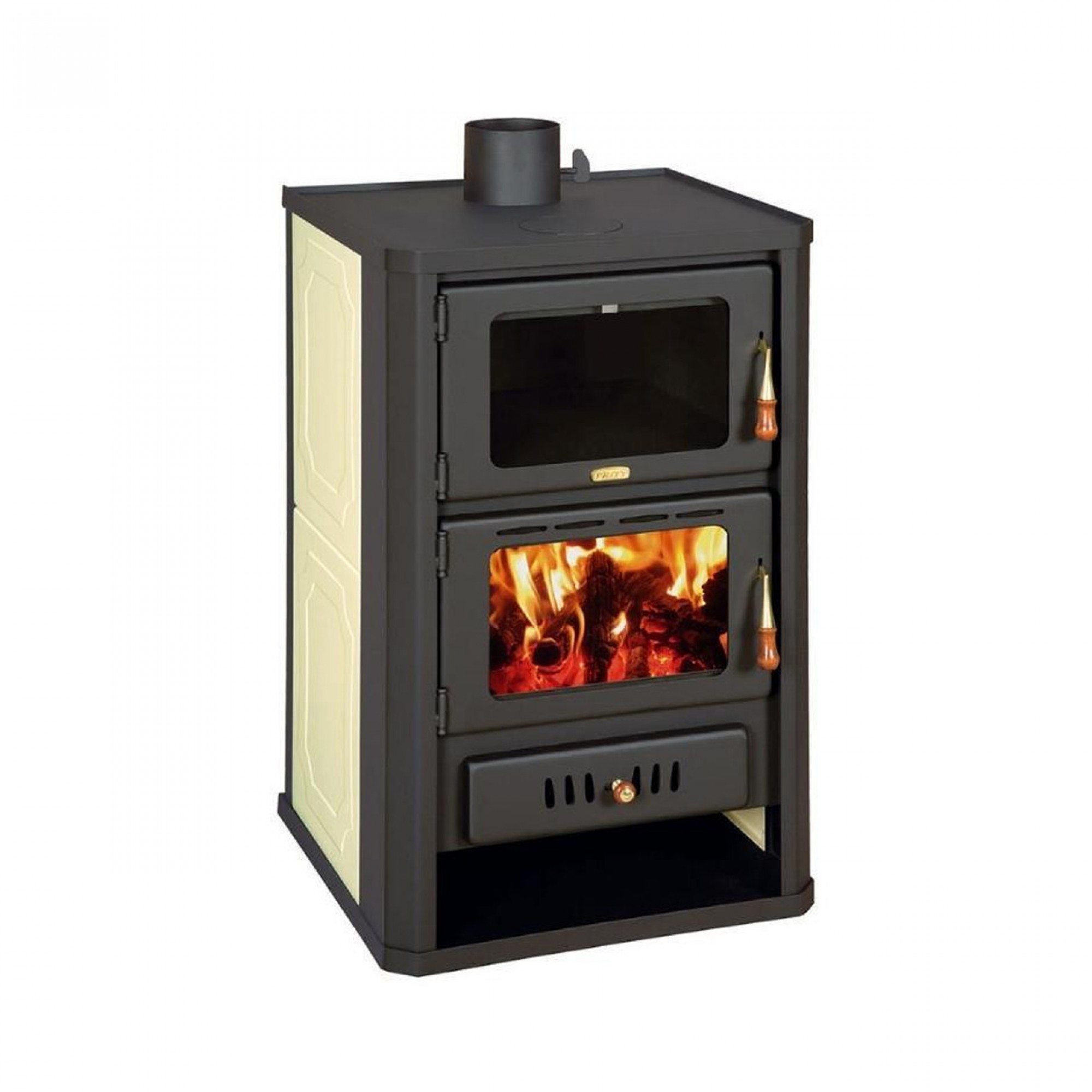 ᐉ Wood Burning Stove With Back Boiler and Oven Prity FG W15, 14.4kW – Top Prices | BalkanEnergy.NET