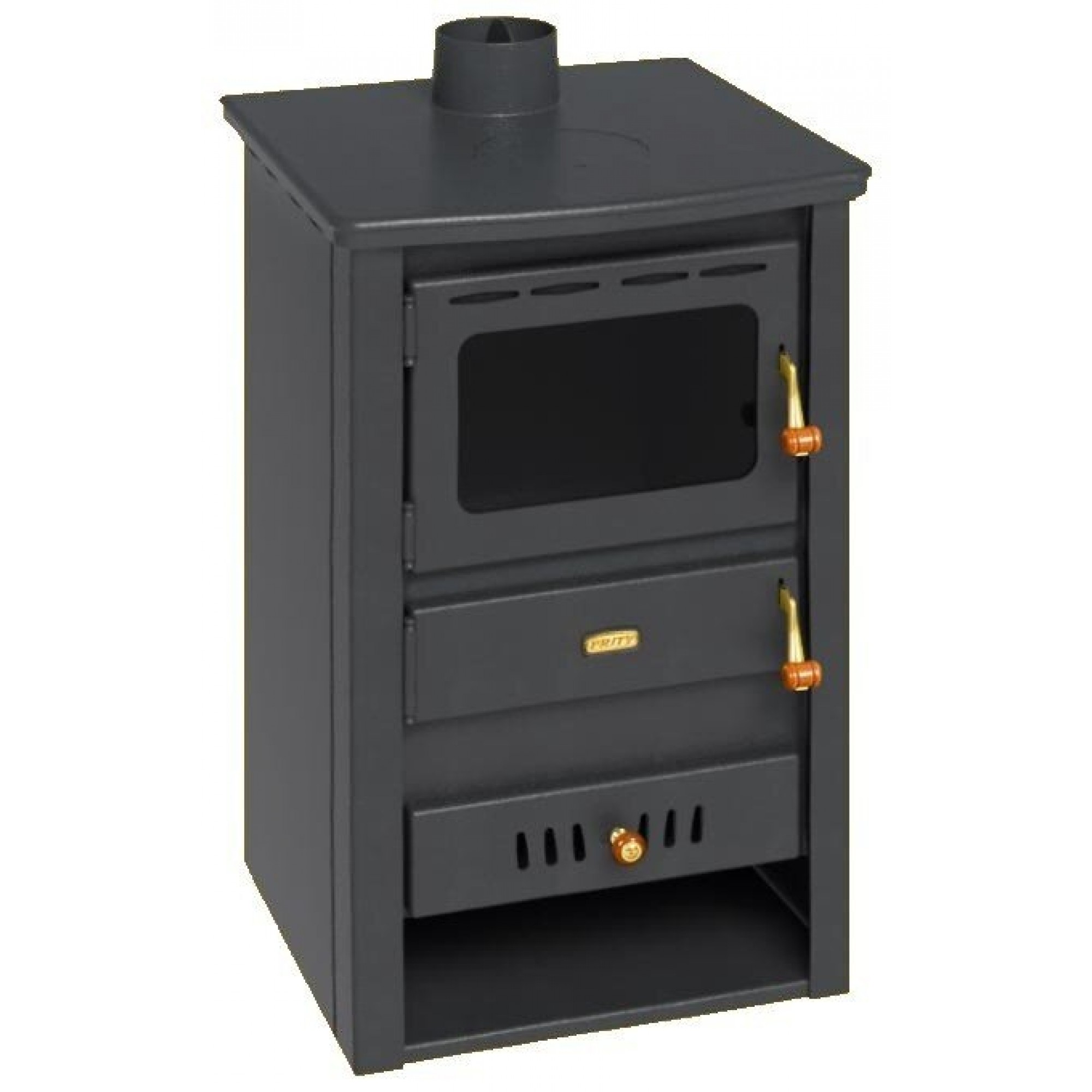 ᐉ Wood burning stove with back boiler Prity K22 CP W10, 7,1kW – Top Prices | BalkanEnergy.NET