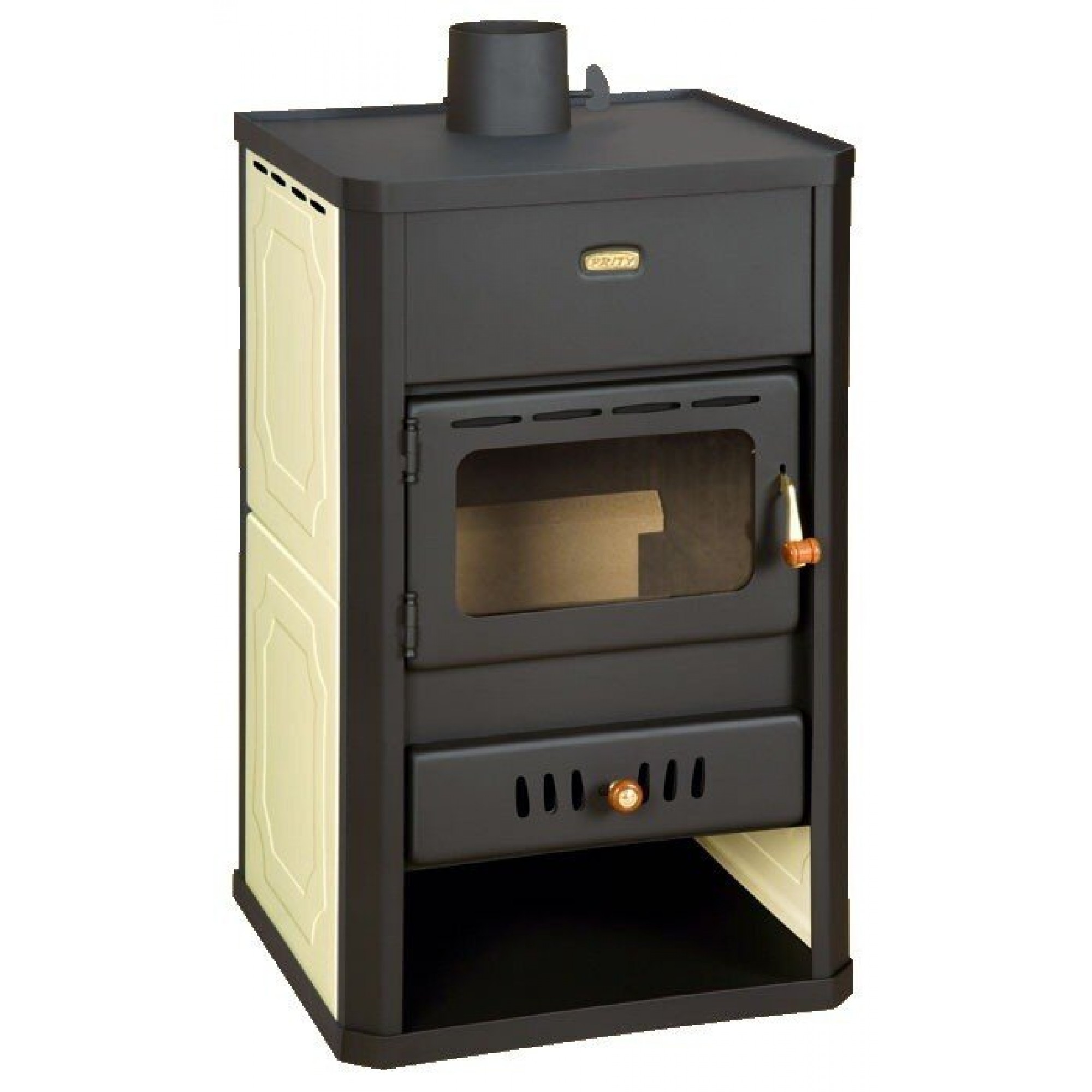ᐉ Wood burning stove with back boiler Prity S1 W10, 7.1kW – Top Prices | BalkanEnergy.NET