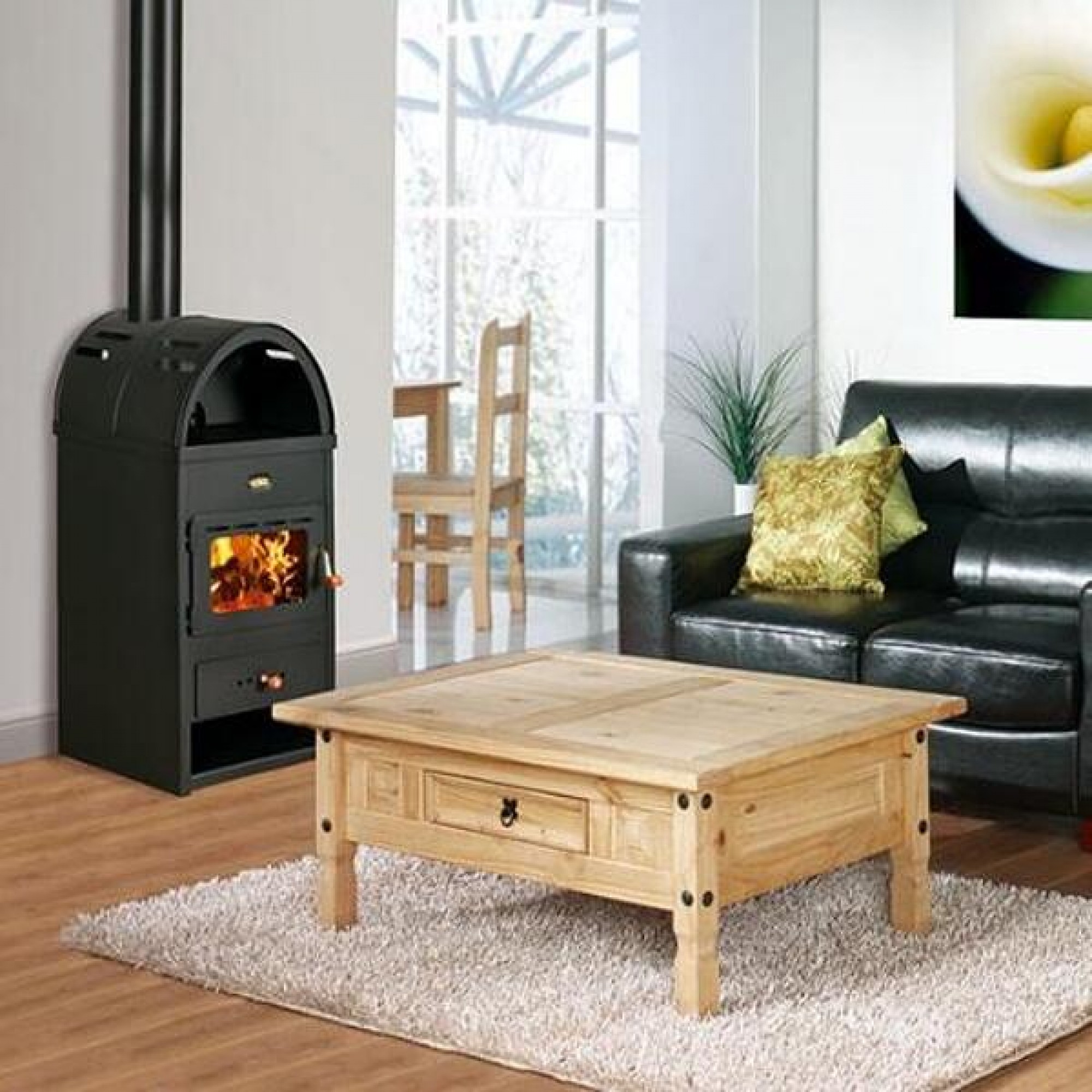 ᐉ Wood burning stove Prity K1 K 9.5kW, Log – Top Prices | BalkanEnergy.NET