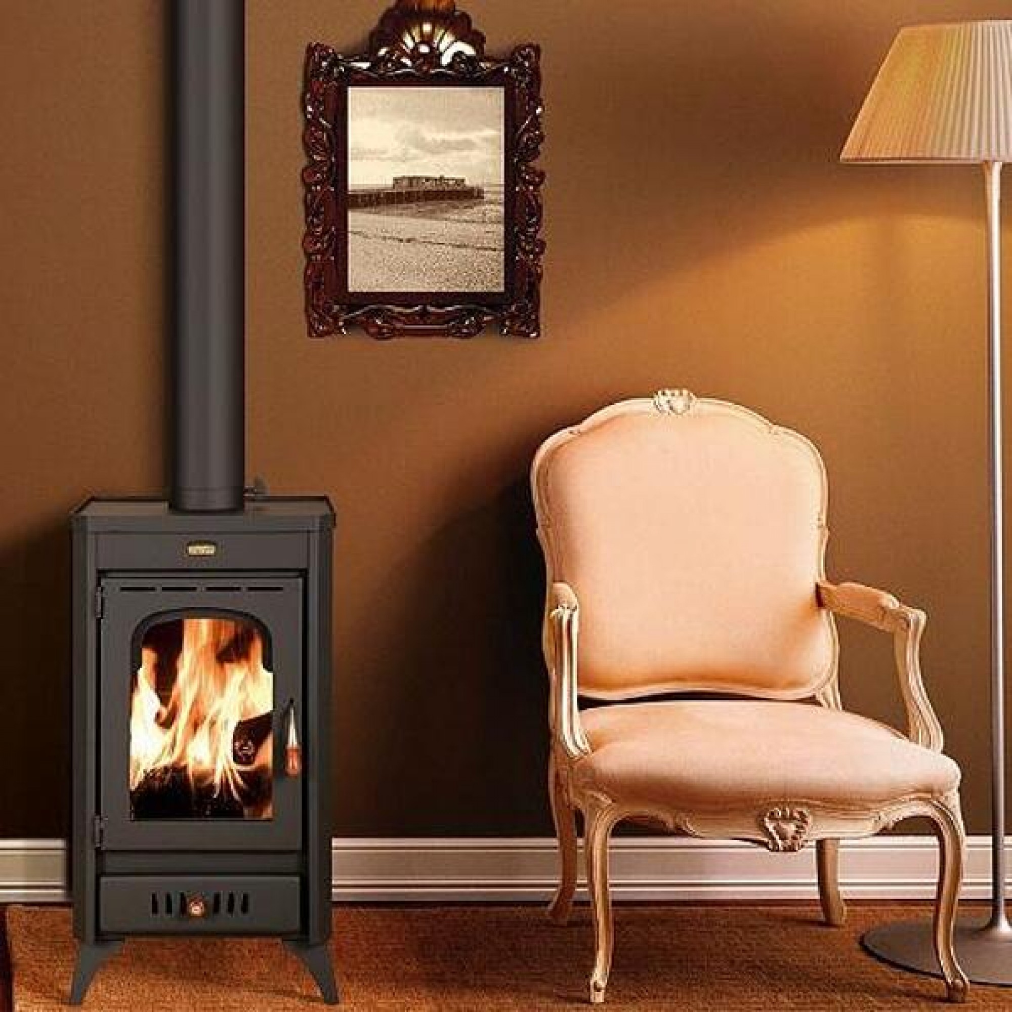 ᐉ Wood burning stove Prity SR 11,4kW, Log – Top Prices | BalkanEnergy.NET