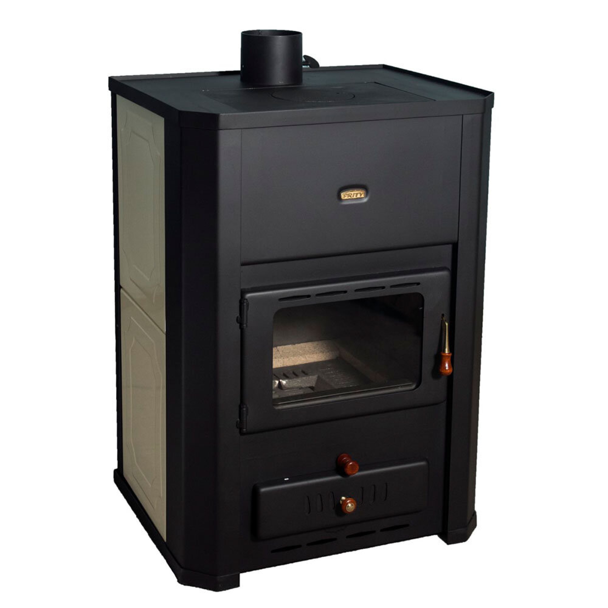 ᐉ Wood burning stove with back boiler Prity WD W24, 18.2kW – Top Prices | BalkanEnergy.NET
