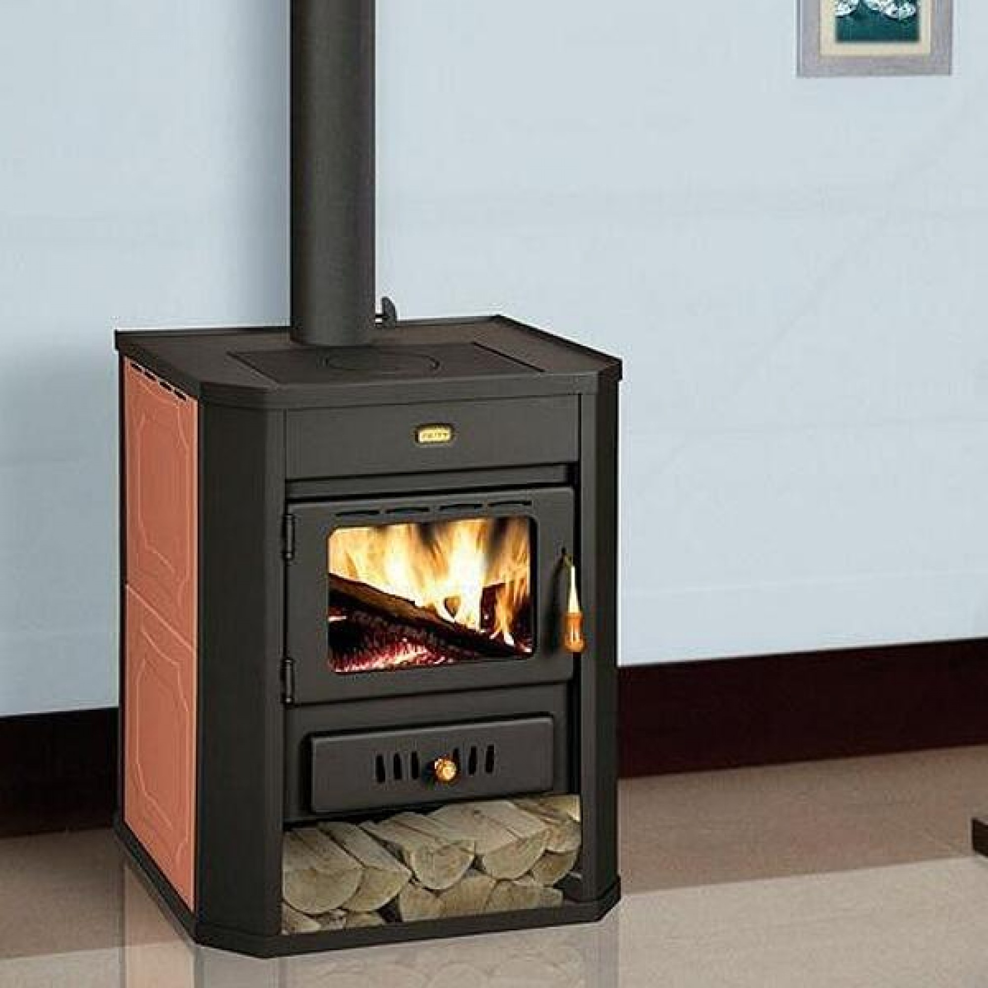 Wood burning stove Prity WD 15,9kW, Log – Best Price & Free Delivery ...