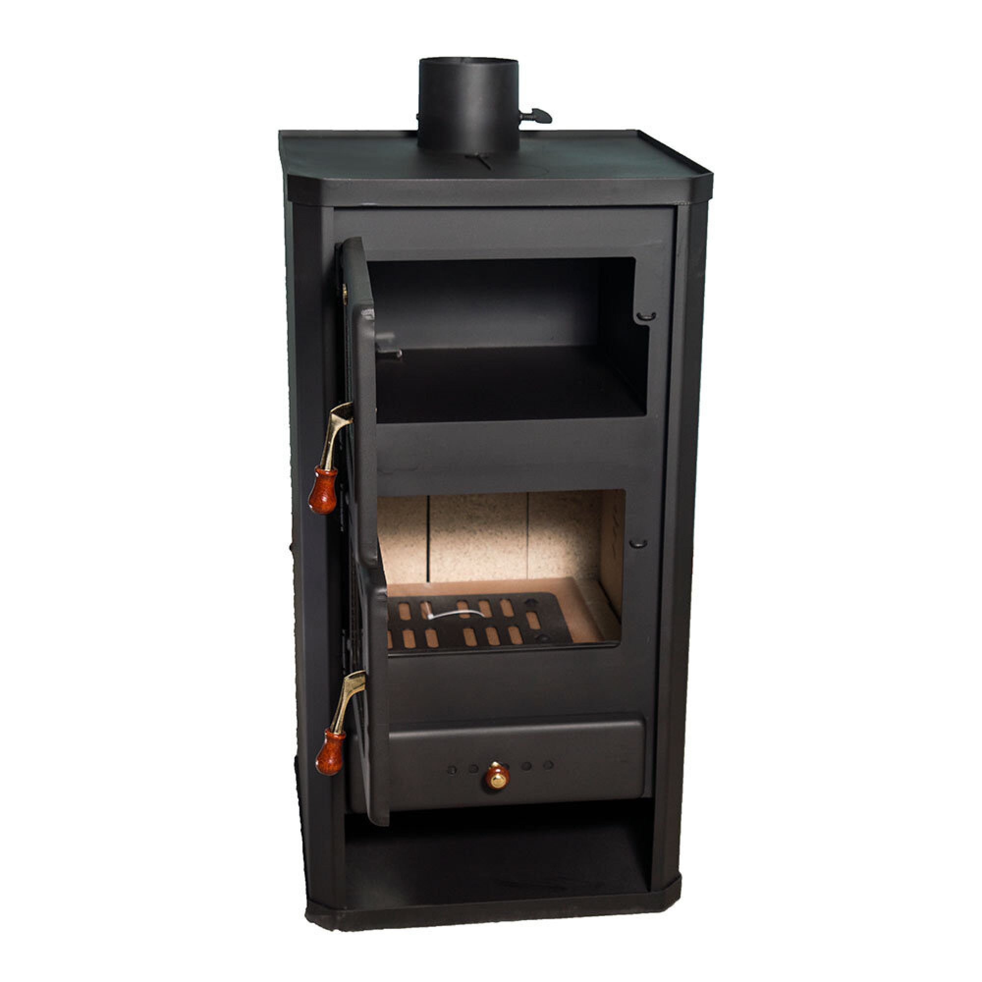 Wood burning stove with oven Prity FM 12,1kW, Log | Balkanenergy.net