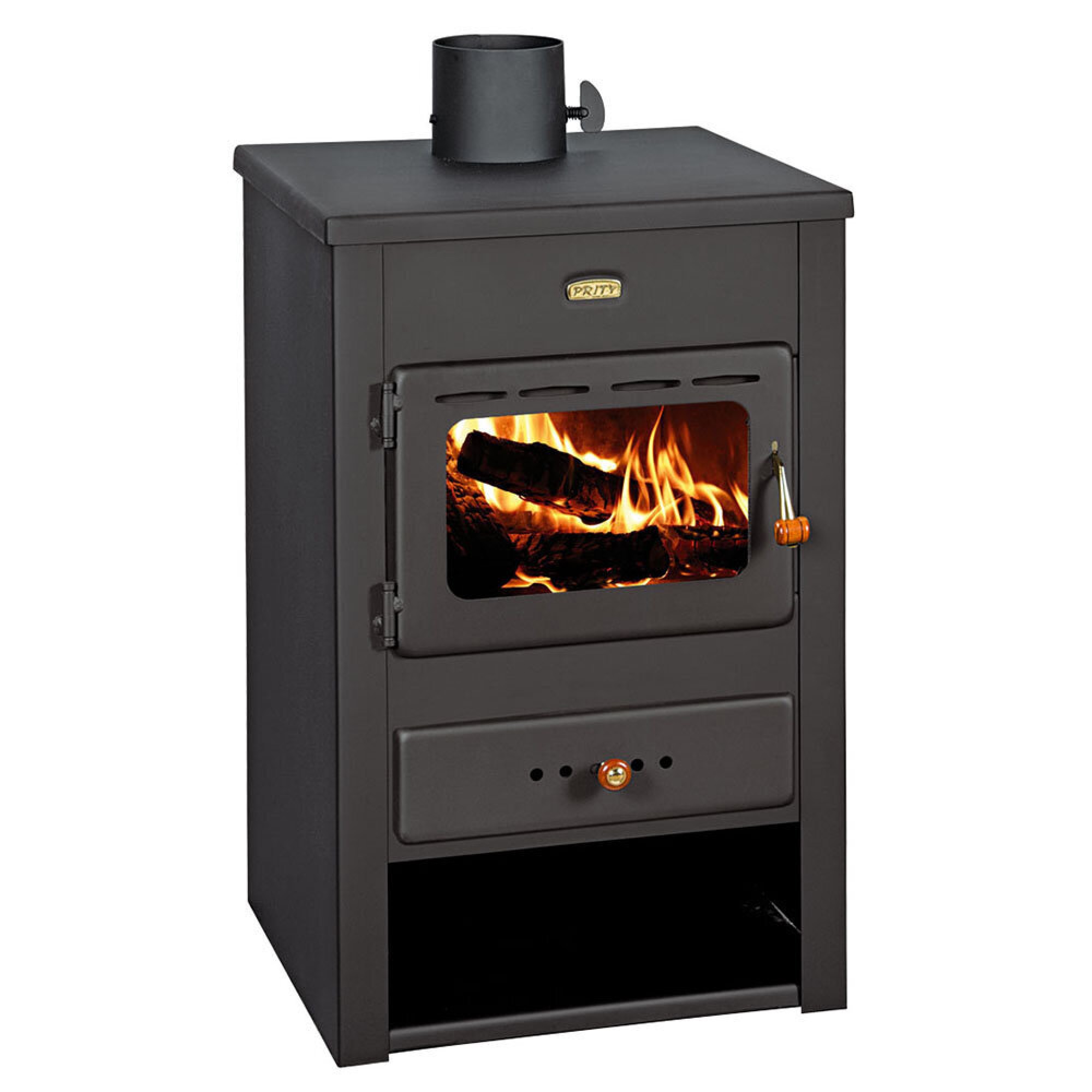 Wood burning stove Prity K12, 10.4kW, Log – Best Price & Free Delivery ...
