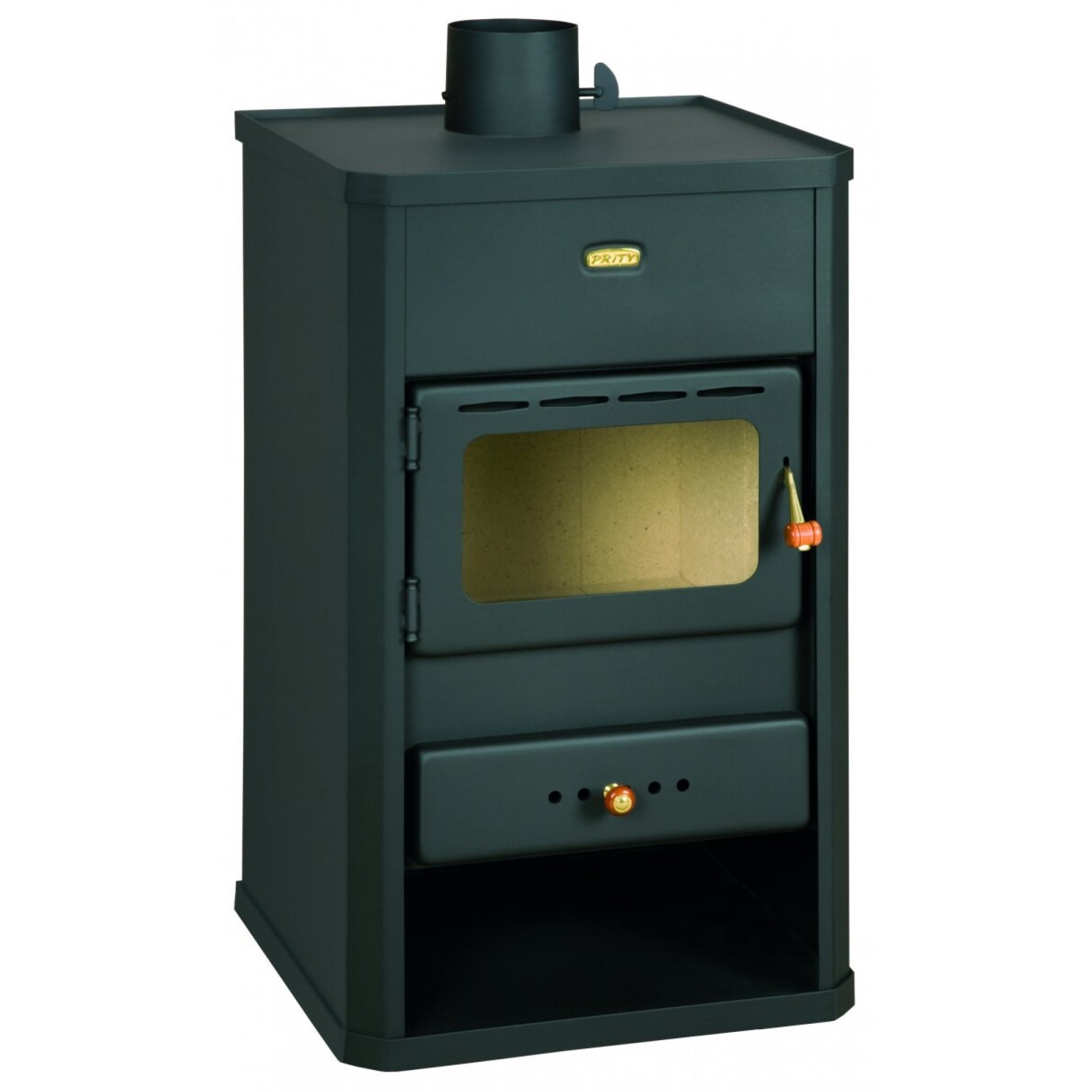 Wood burning stove Prity S1, 10.4kW, Log – Best Price & Free Delivery ...