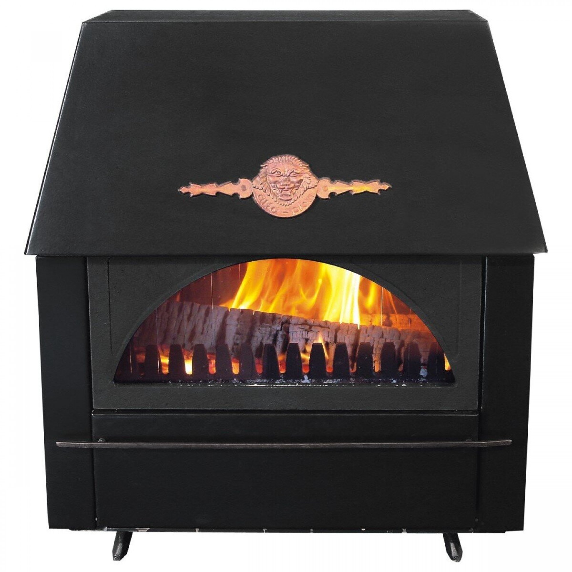 Wood burning stove with cast iron door Alfa Plam Rustikal 11kW, Log ...