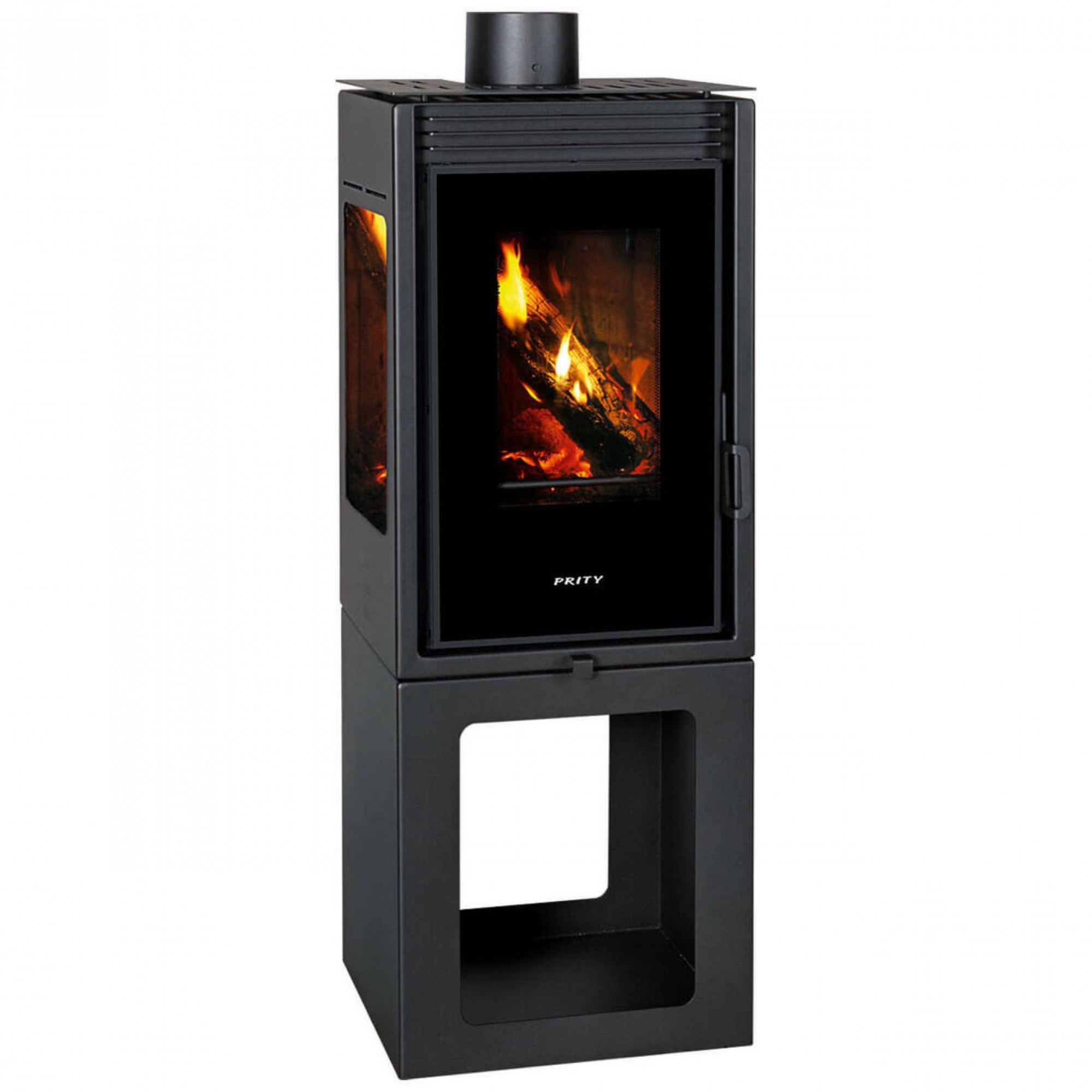 ᐉ Wood burning stove Prity PMV3 TV 11kW, Log – Top Prices ...