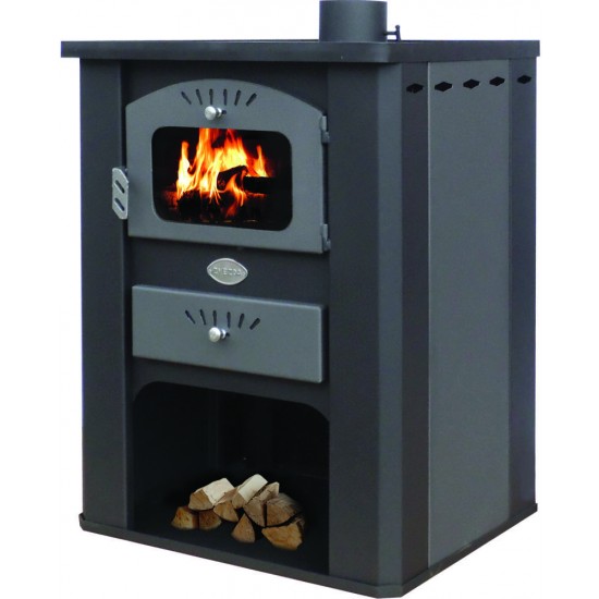 Multi Fuel Stove With Back Boiler Zvezda Maxi Lux VR 16, 26kW | Balkanenergy.net