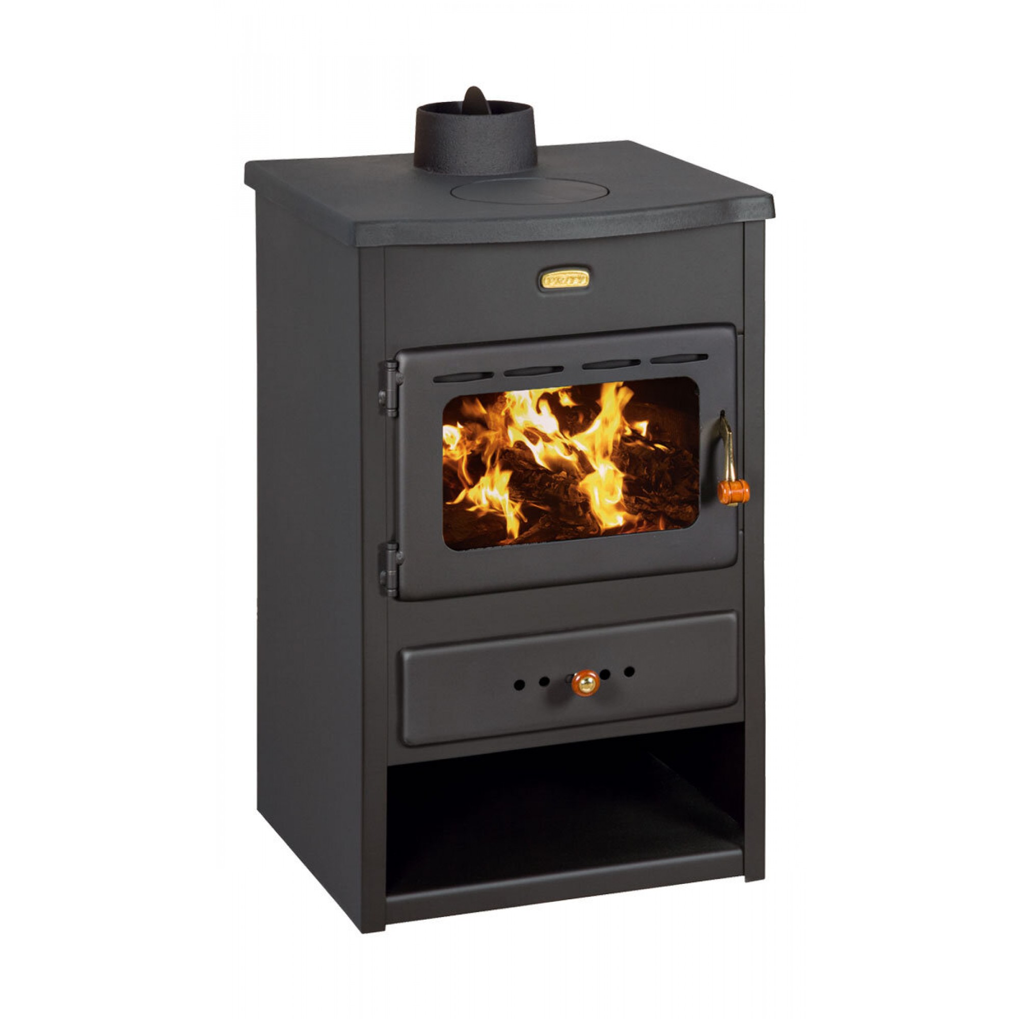 ᐉ Wood burning stove with cast iron top PRITY K1 CP, 9.5 kW – Top ...