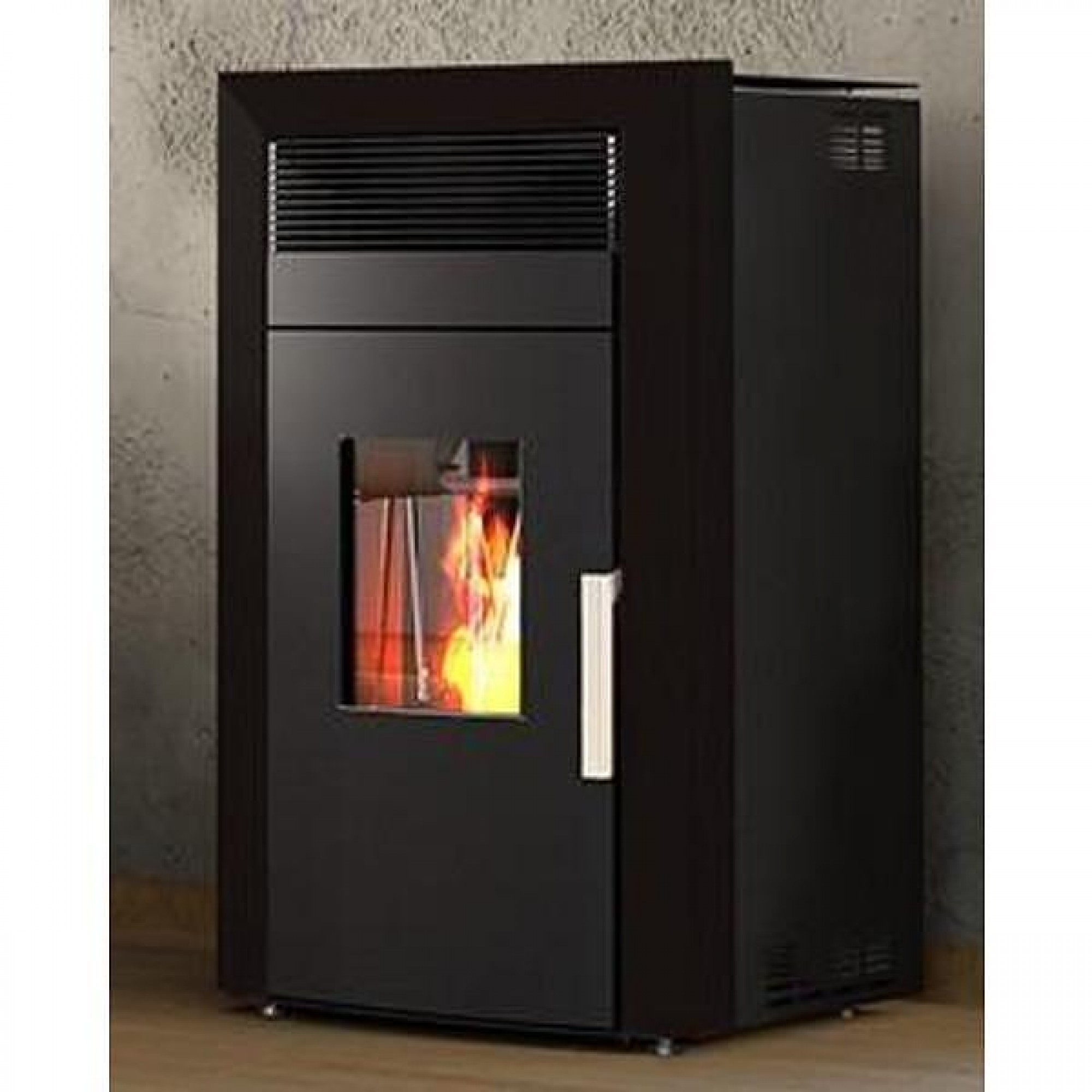 ᐉ Pellet stove with back boiler Alfa Plam Commo 12 Black, 12kW – Top ...