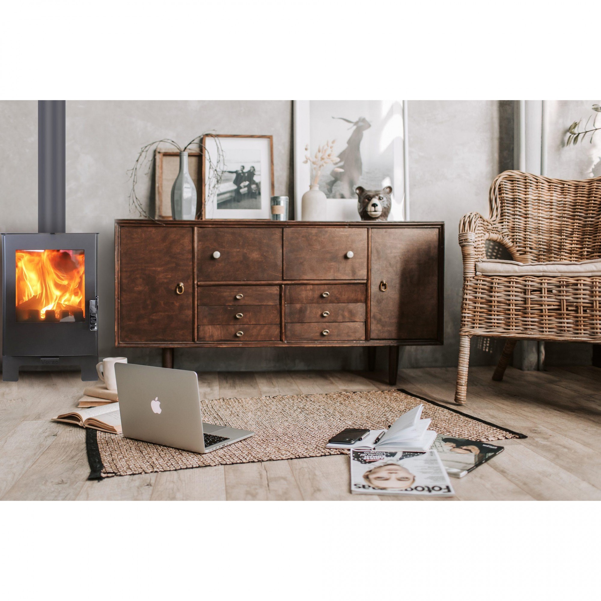 Wood burning stove Verso 2L, 5 kW | Balkanenergy.net