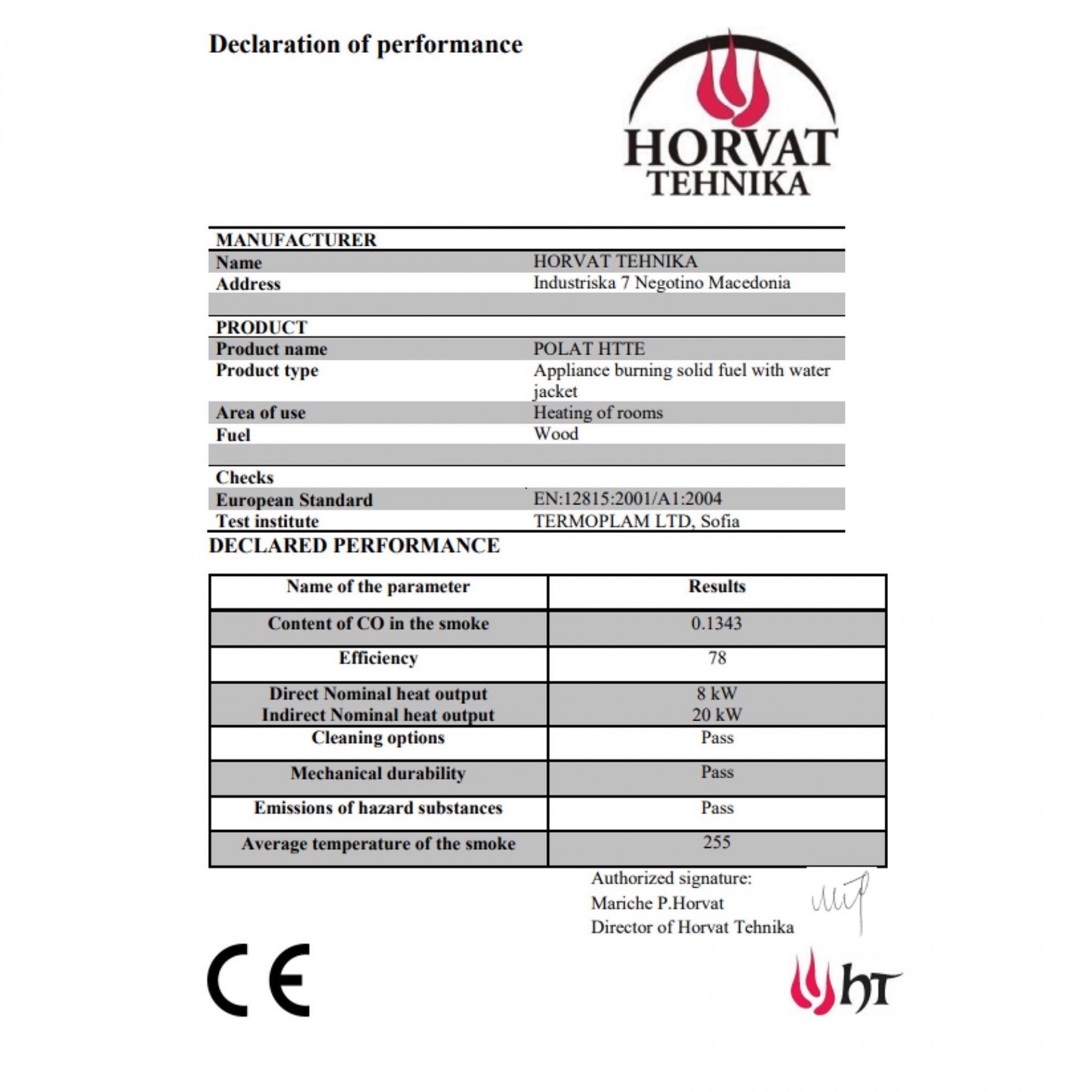 ᐉ Wood cooker stove with back boiler Horvat Polar HTTE 28 kW – Top ...