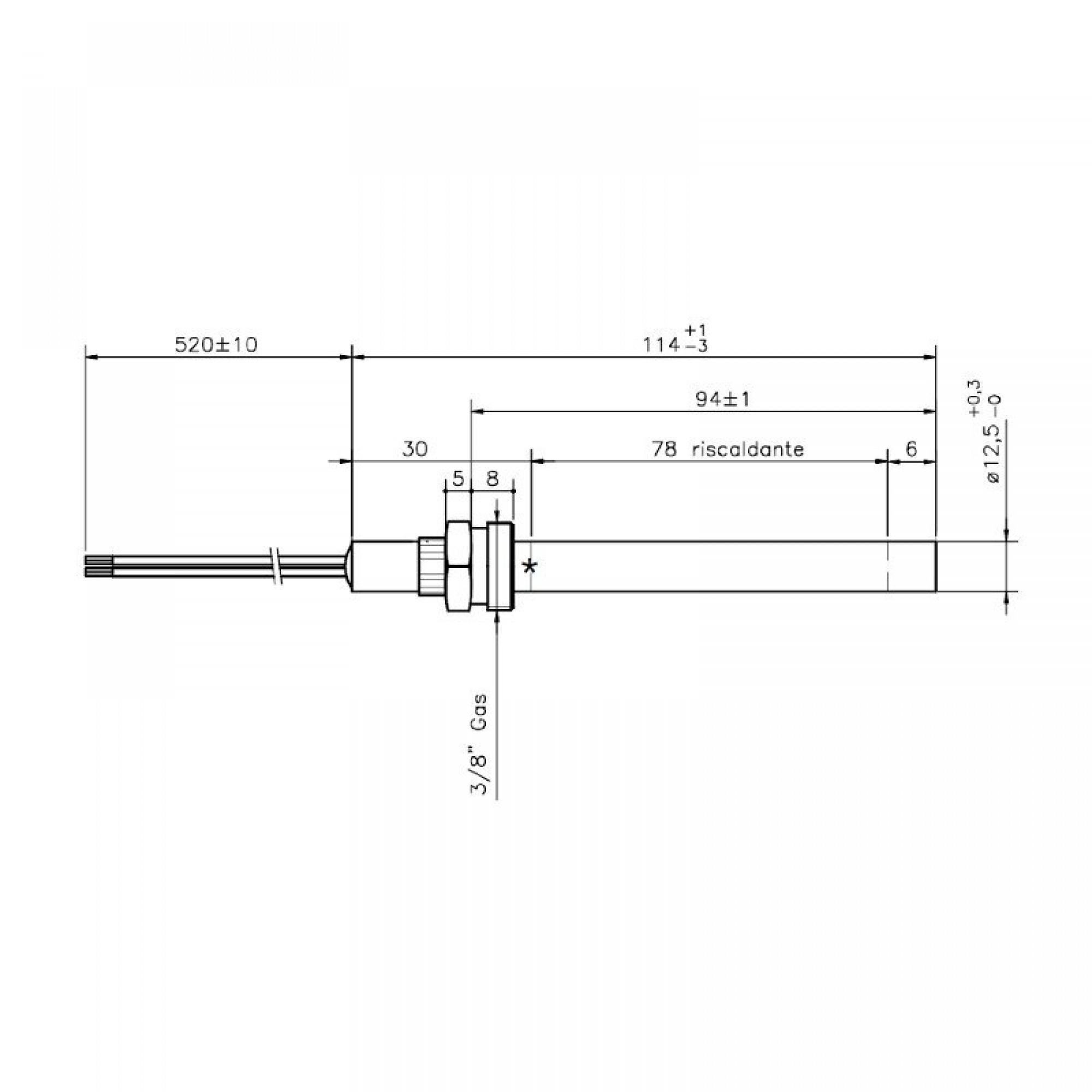 Igniter / Heating elements for pellet stoves Ecoteck, Ravelli and ...