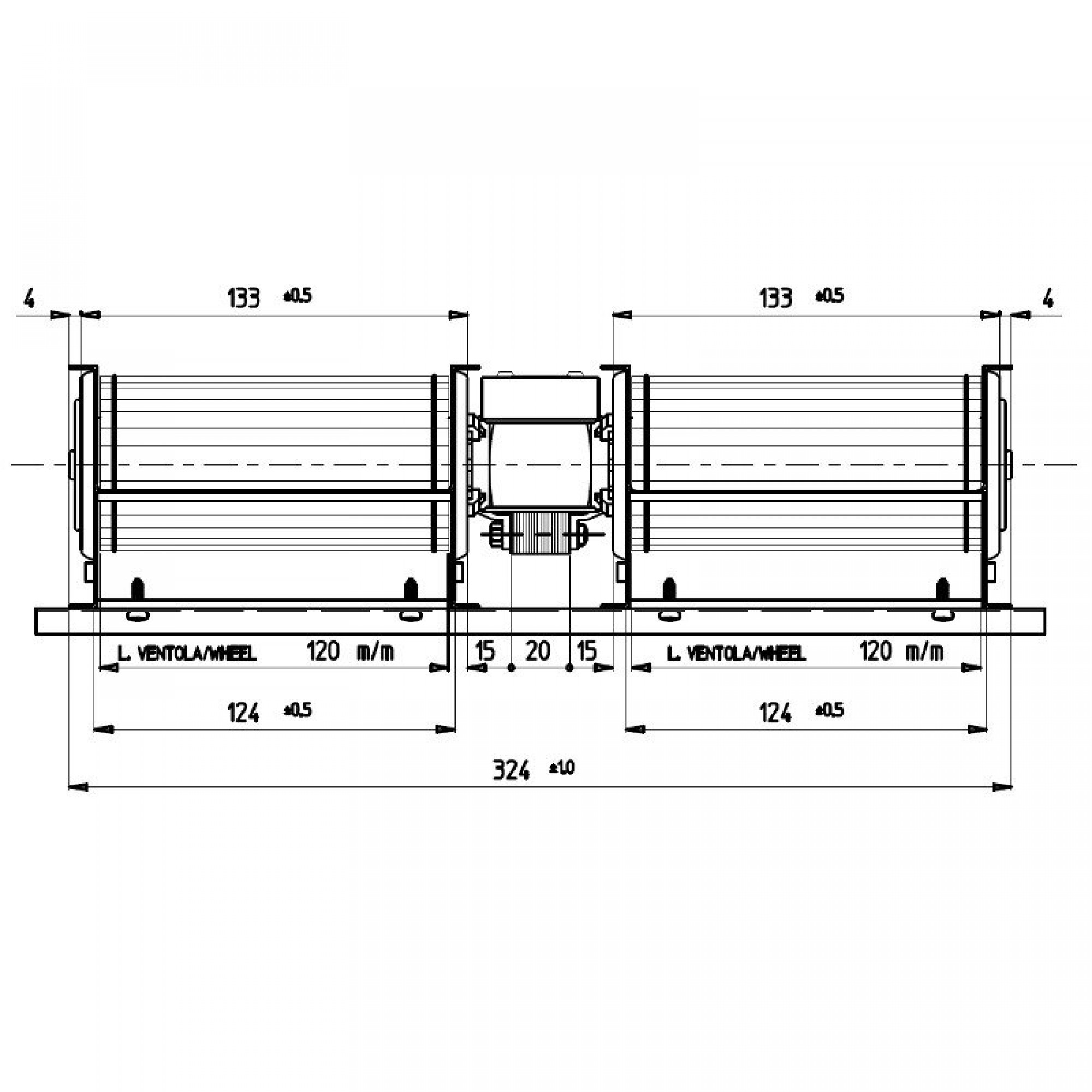 ᐉ Double cross-flow fan Fergas for pellet stoves Edilkamin, Cadel ...