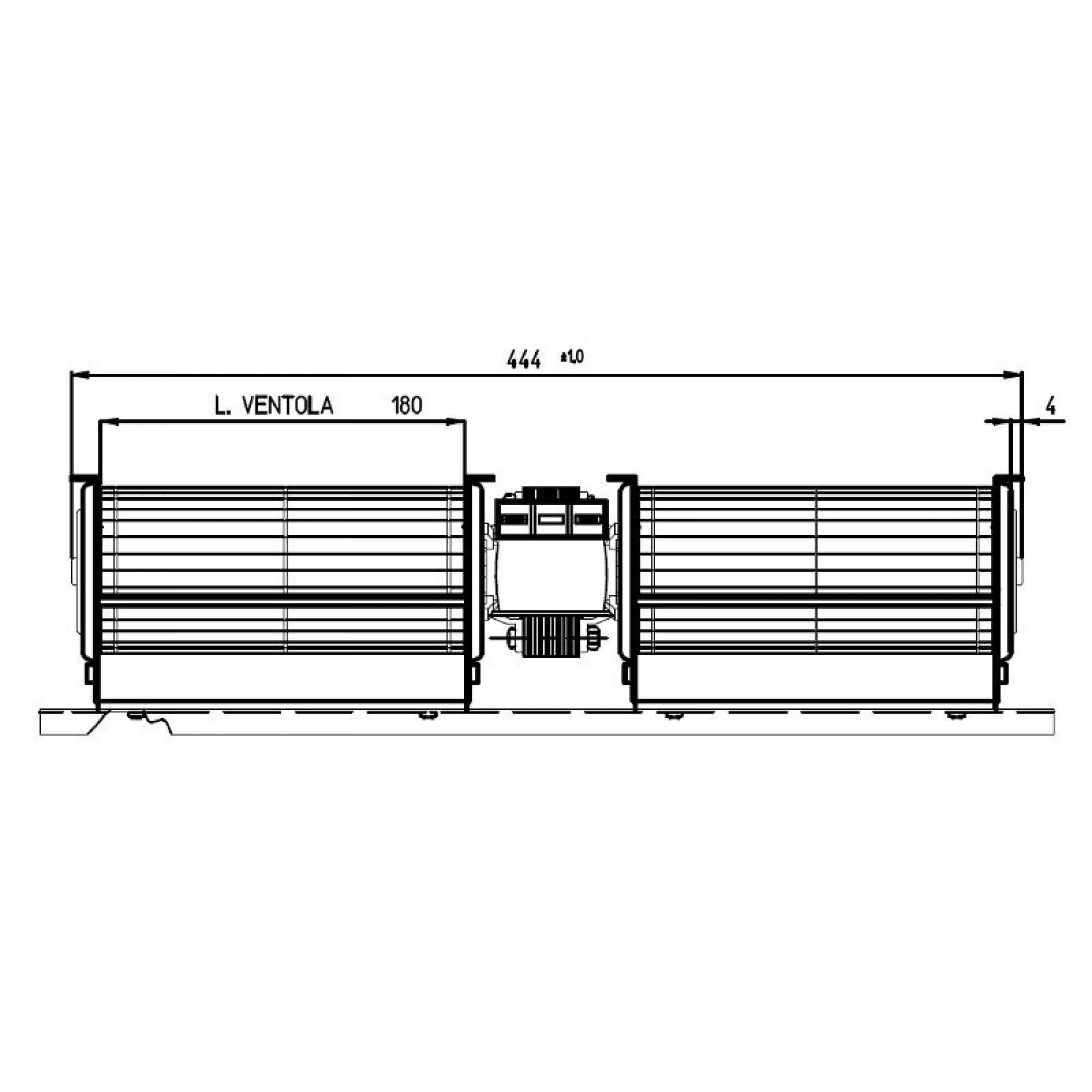 ᐉ Double cross-flow fan Fergas for pellet stoves Cadel, Ravelli ...