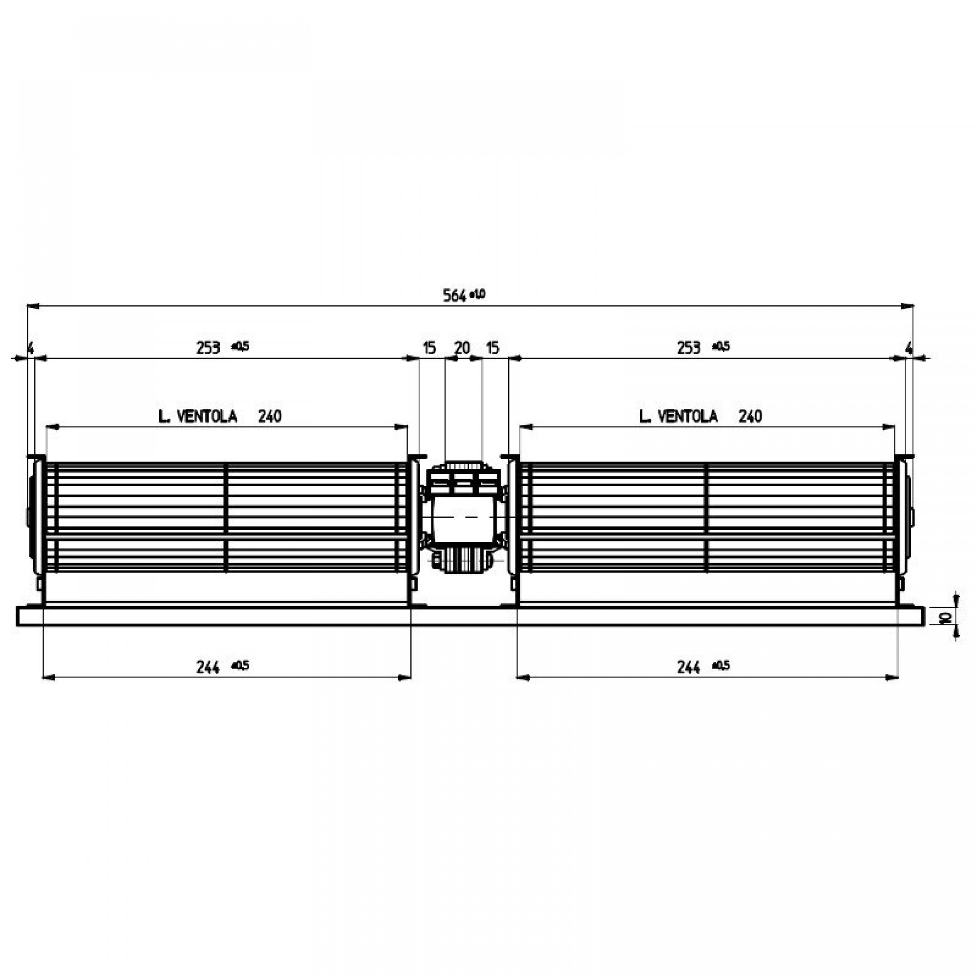 ᐉ Double cross-flow fan for pellet stoves Cadel, Ravelli, Edilkamin and ...