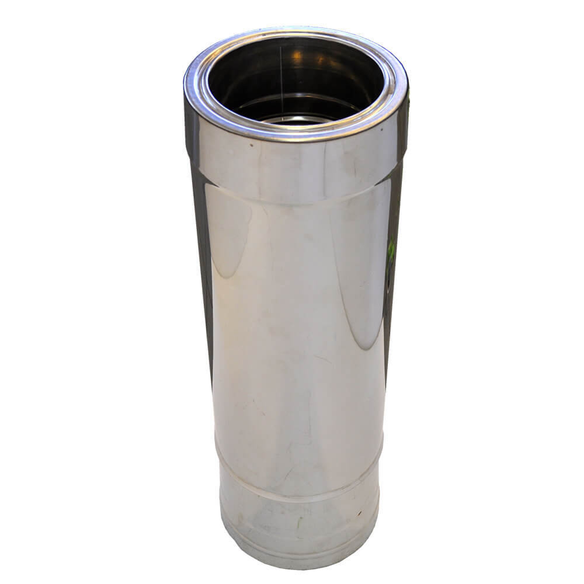 Telescopic twin wall flue pipe, Stainless steel AISI 304, Straight ...